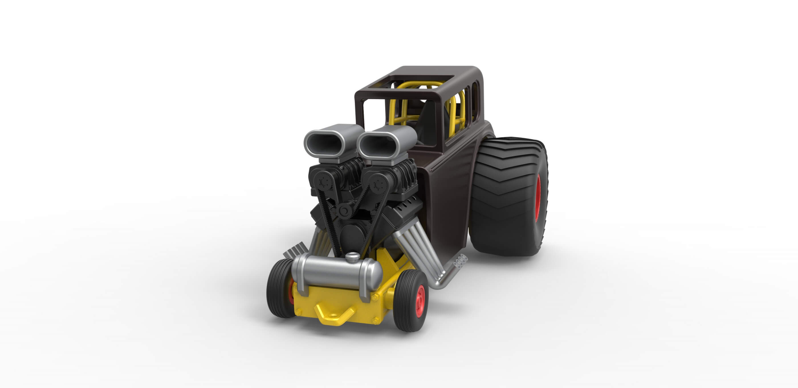 Mini Rod Pulling Tractor 1:25 - 3D Model by TechItemsRock