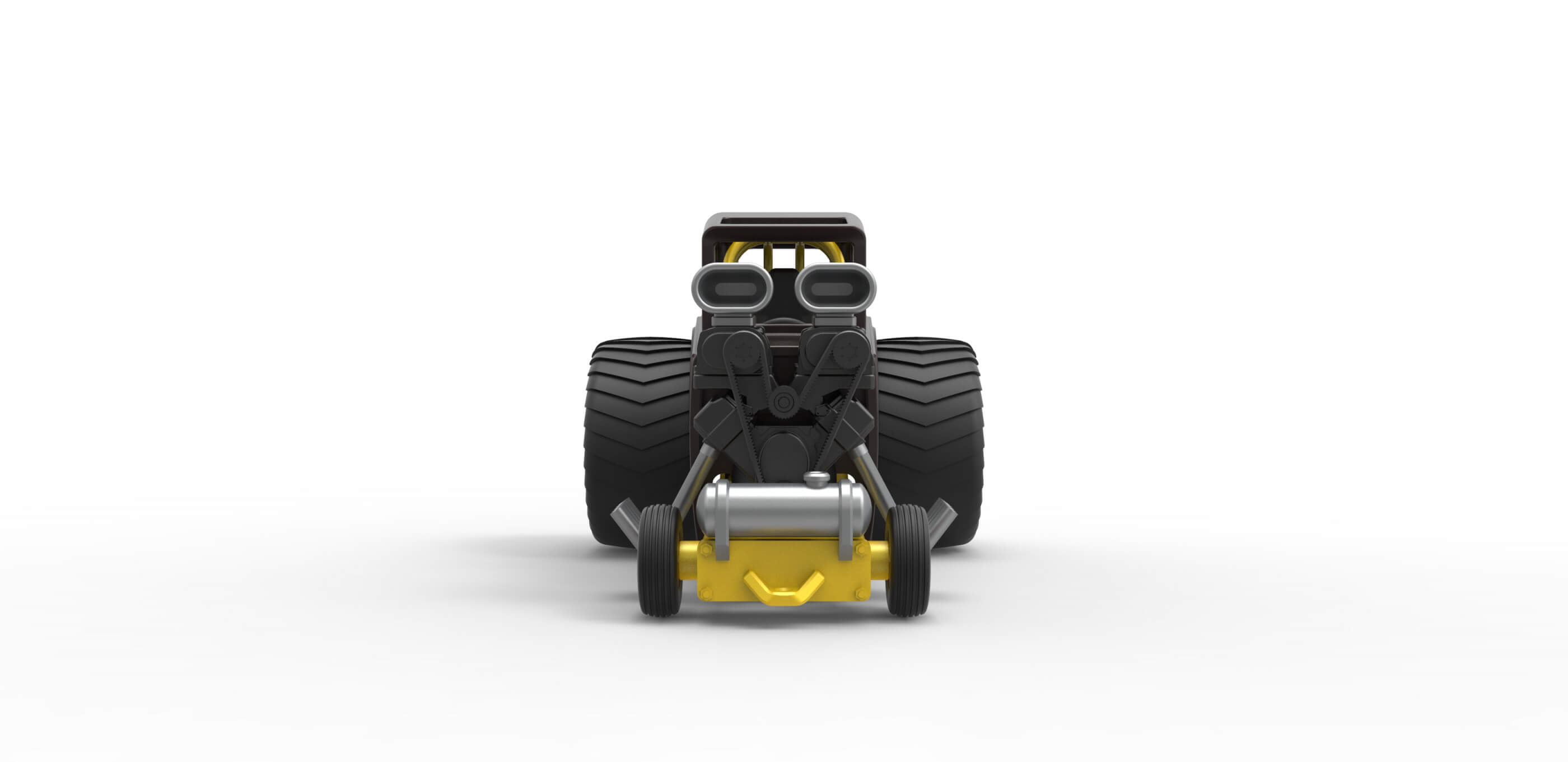 Mini Rod Pulling Tractor 1:25 - 3D Model by TechItemsRock