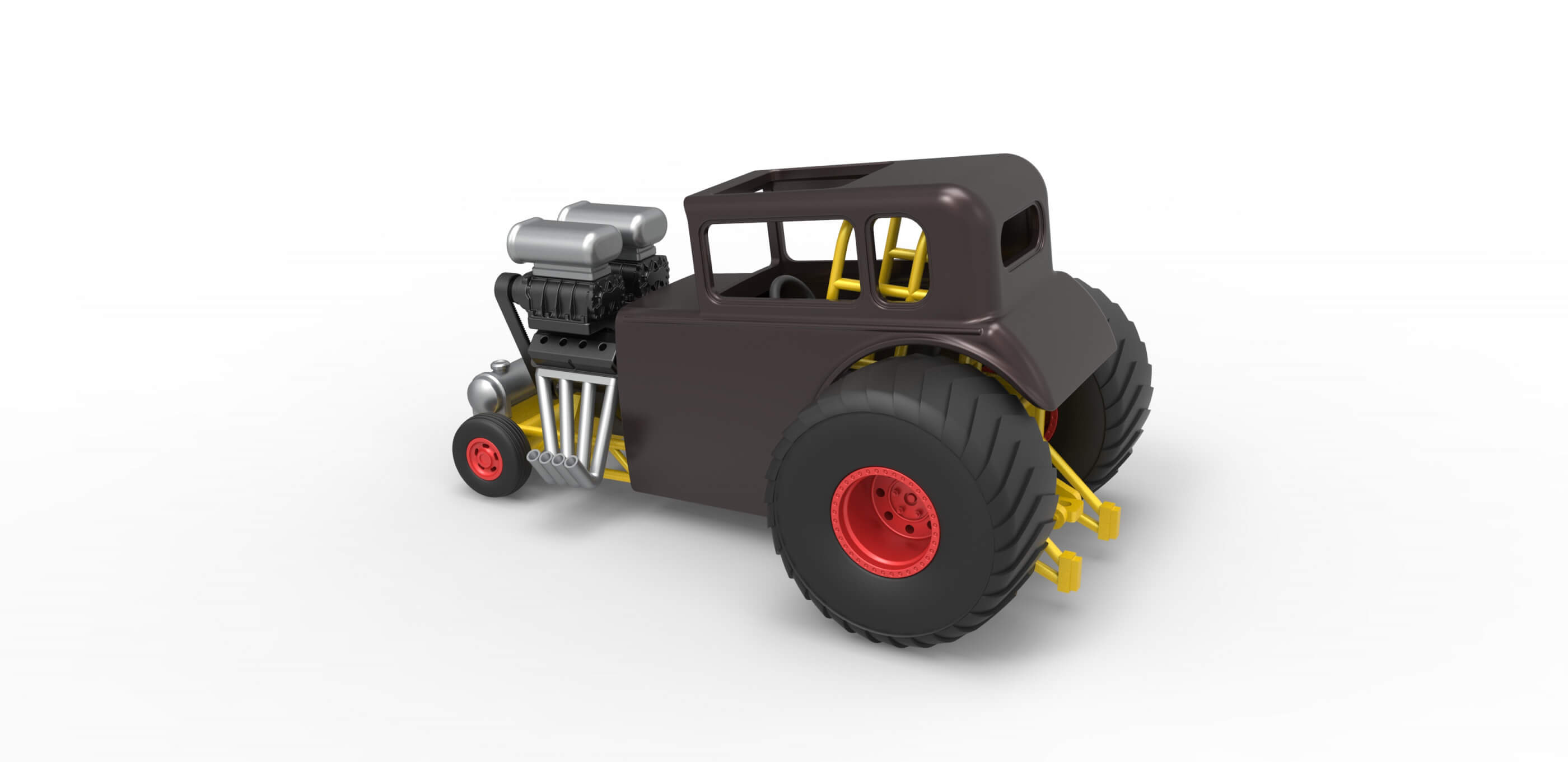 Mini Rod Pulling Tractor 1:25 - 3D Model by TechItemsRock