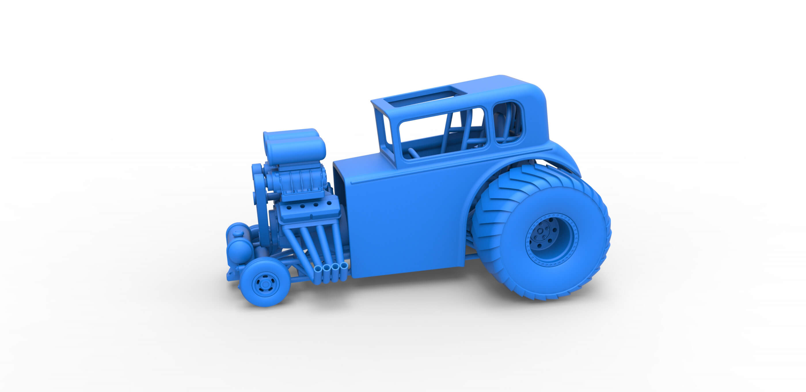 Mini Rod Pulling Tractor 1:25 - 3D Model by TechItemsRock
