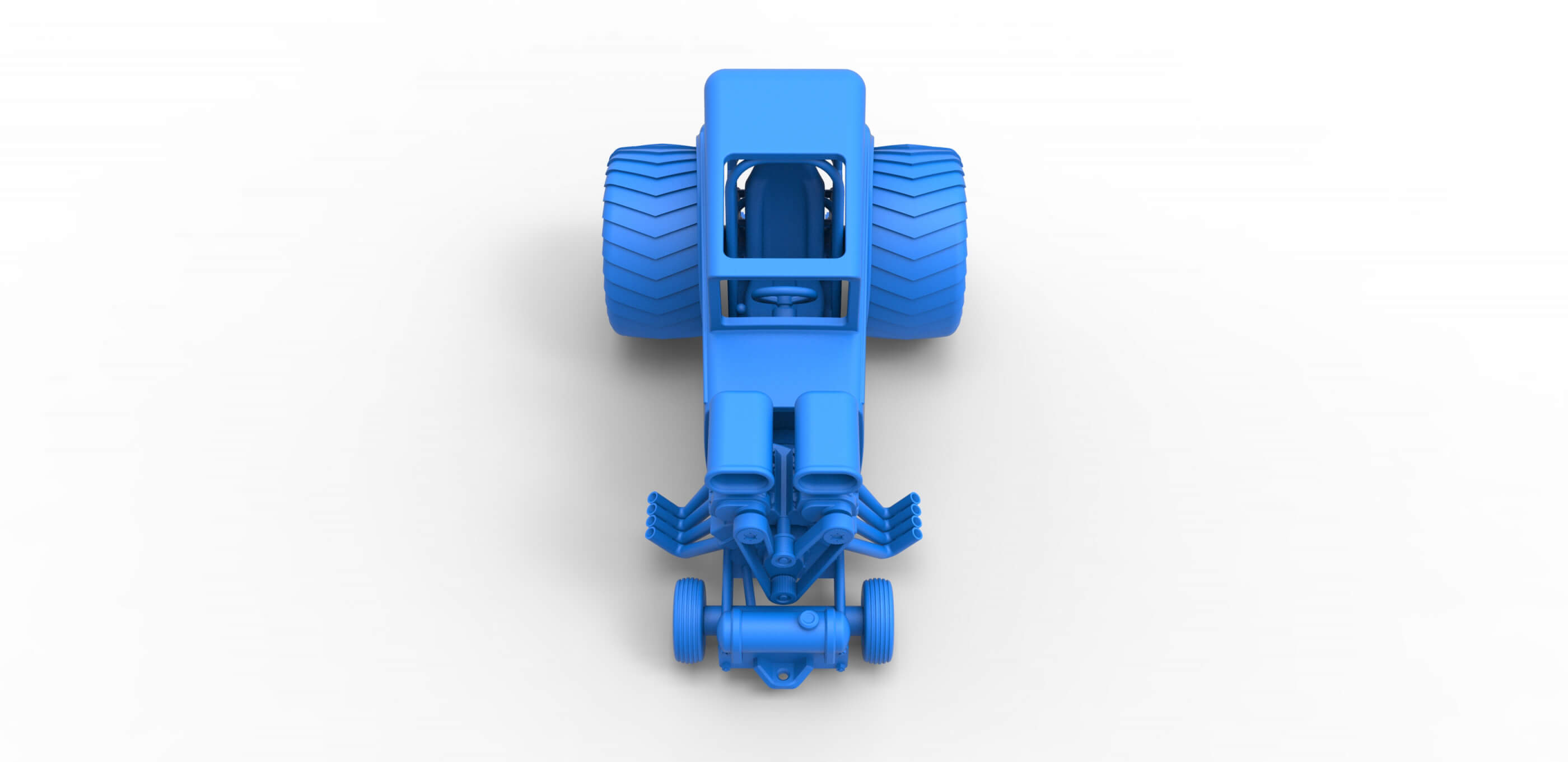 Mini Rod Pulling Tractor 1:25 - 3D Model by TechItemsRock
