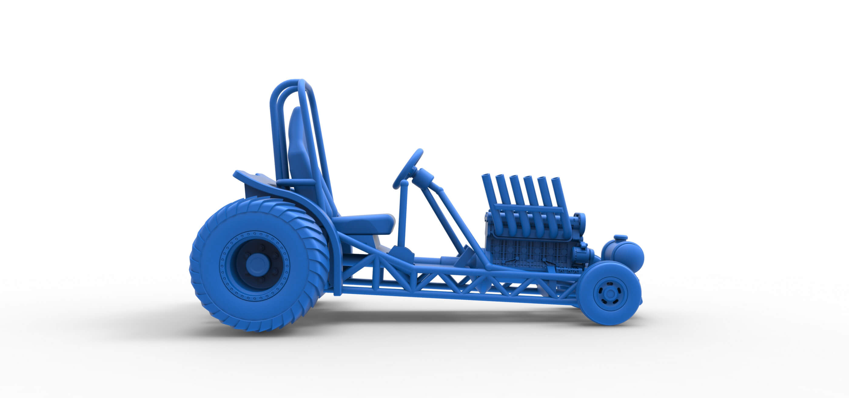 Mini Rod Pulling Tractor 1:25 - 3D Model by TechItemsRock