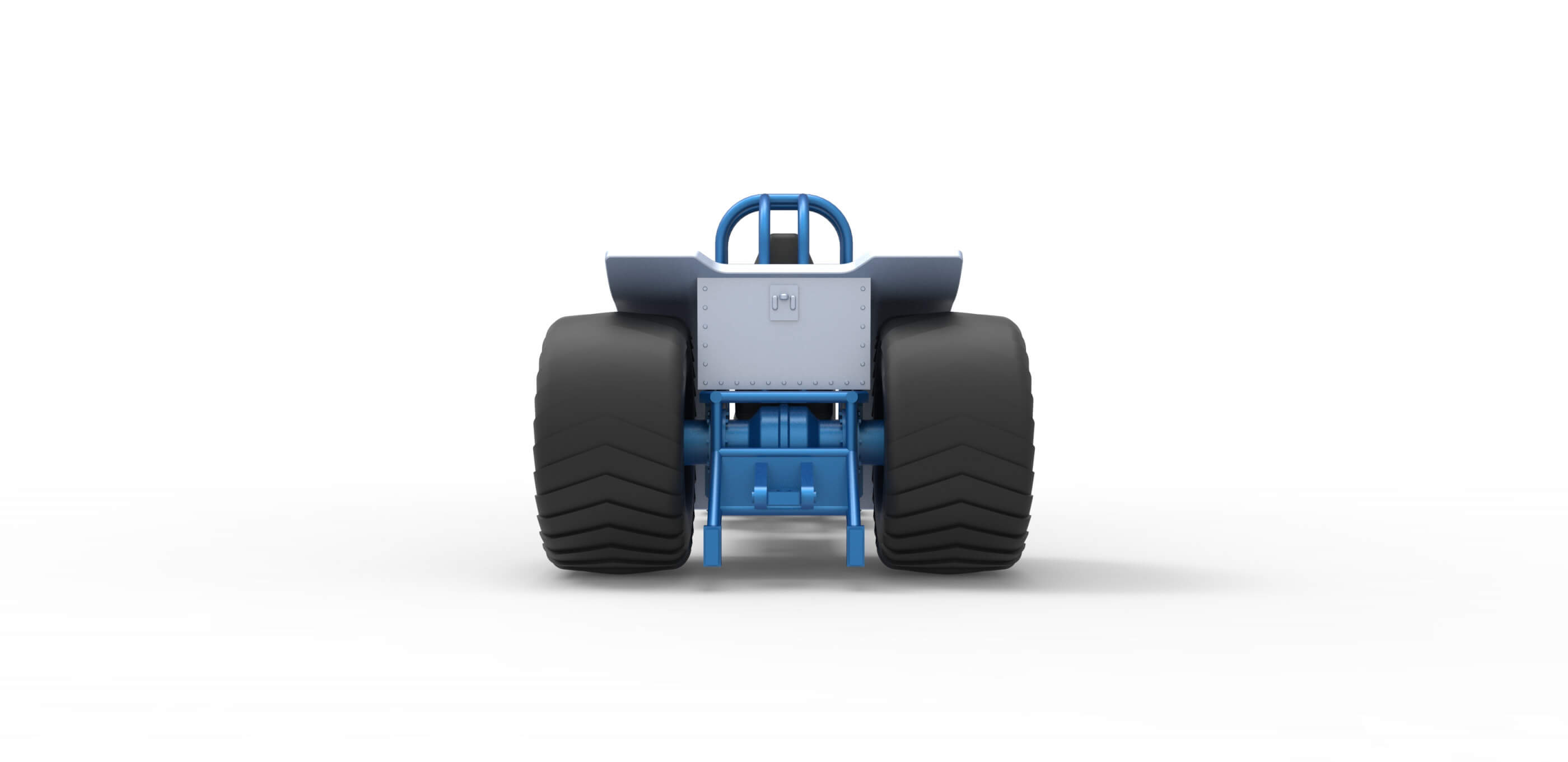 Mini Rod Pulling Tractor With Jet Engine 1:25 - 3D Model by TechItemsRock