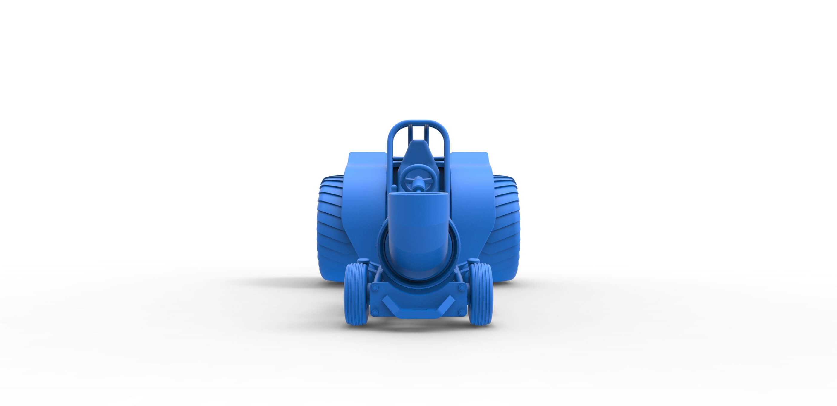 Mini Rod Pulling Tractor With Jet Engine 1:25 - 3D Model by TechItemsRock