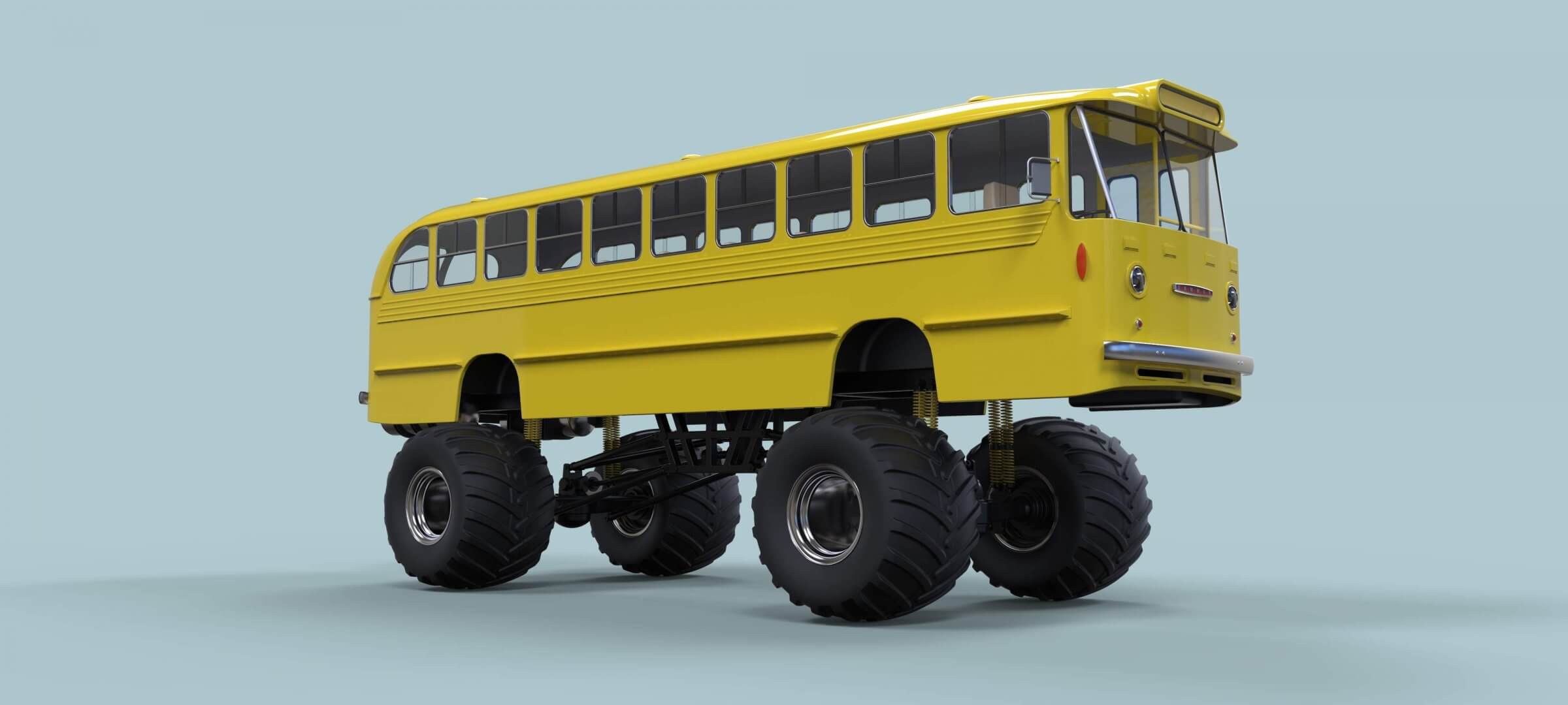Monster Bus - 3D Model by TechItemsRock