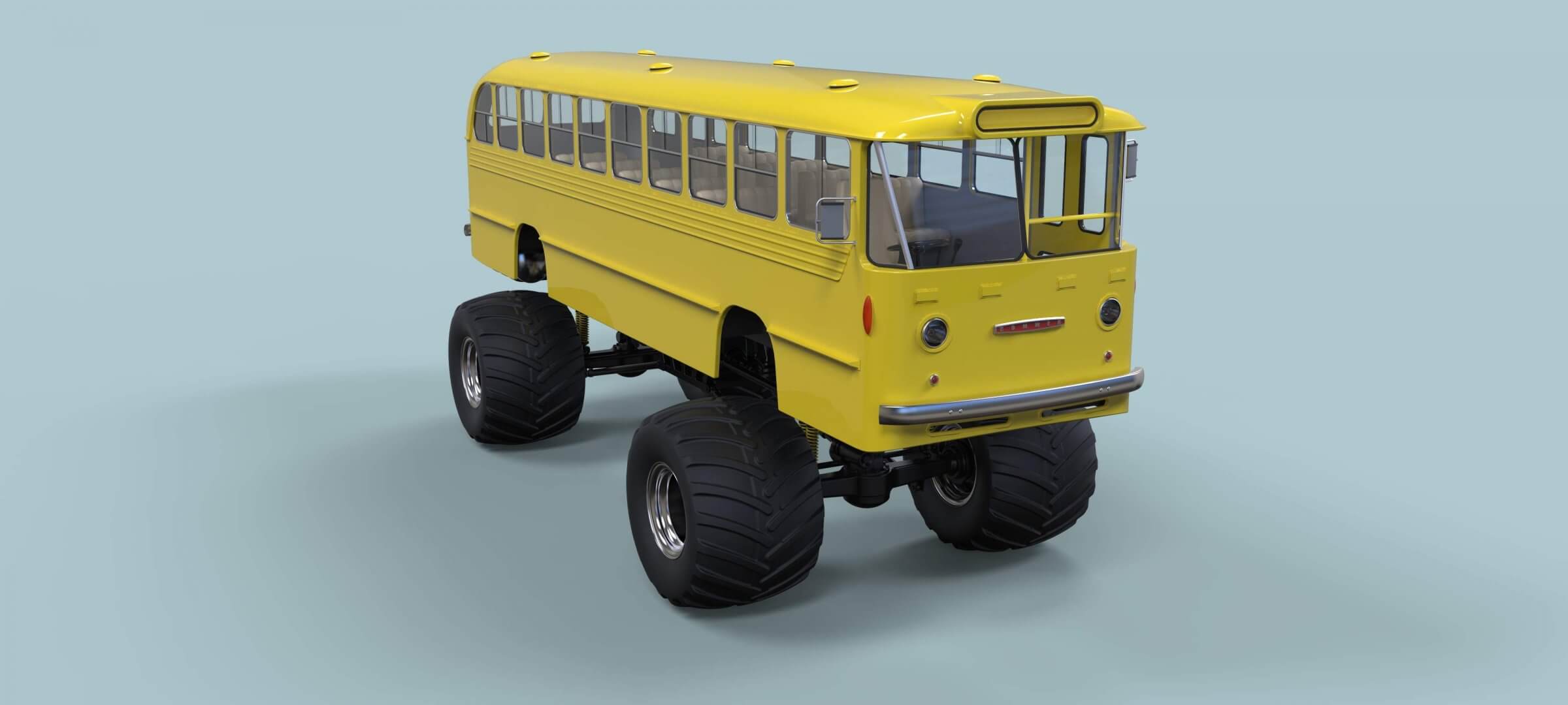 Monster Bus - 3D Model by TechItemsRock