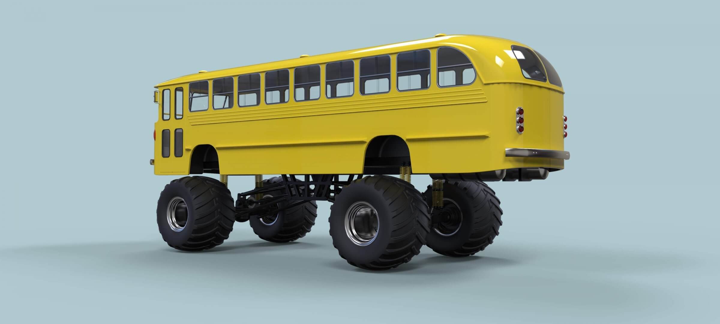 Monster Bus - 3D Model by TechItemsRock