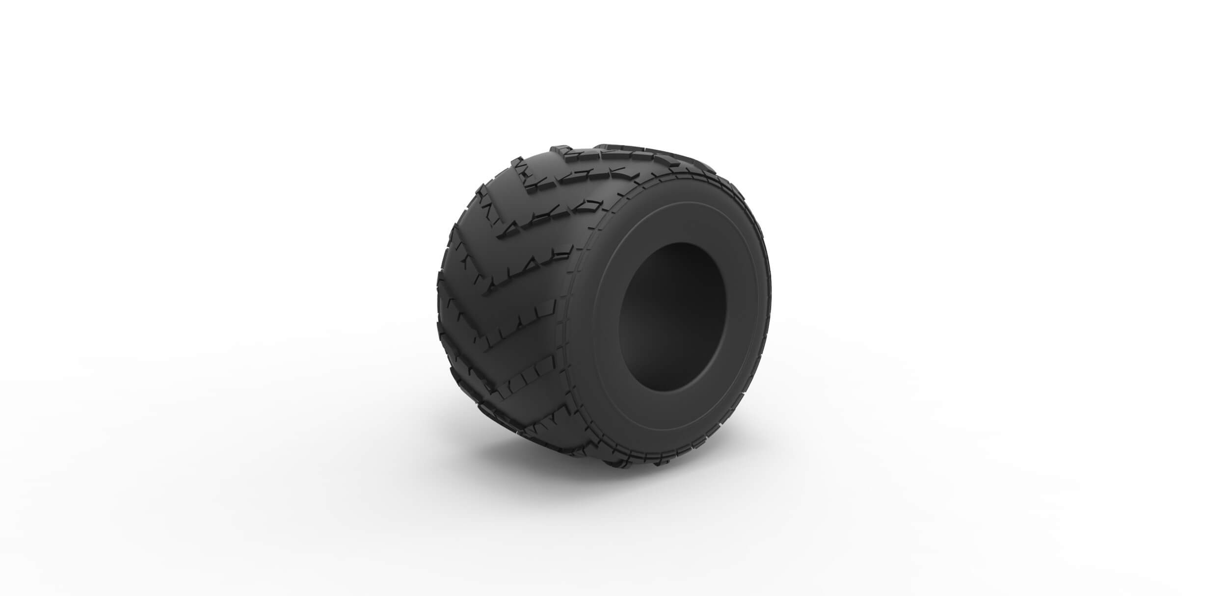 Monster Jam Tire 1:25 - 3D Model by TechItemsRock