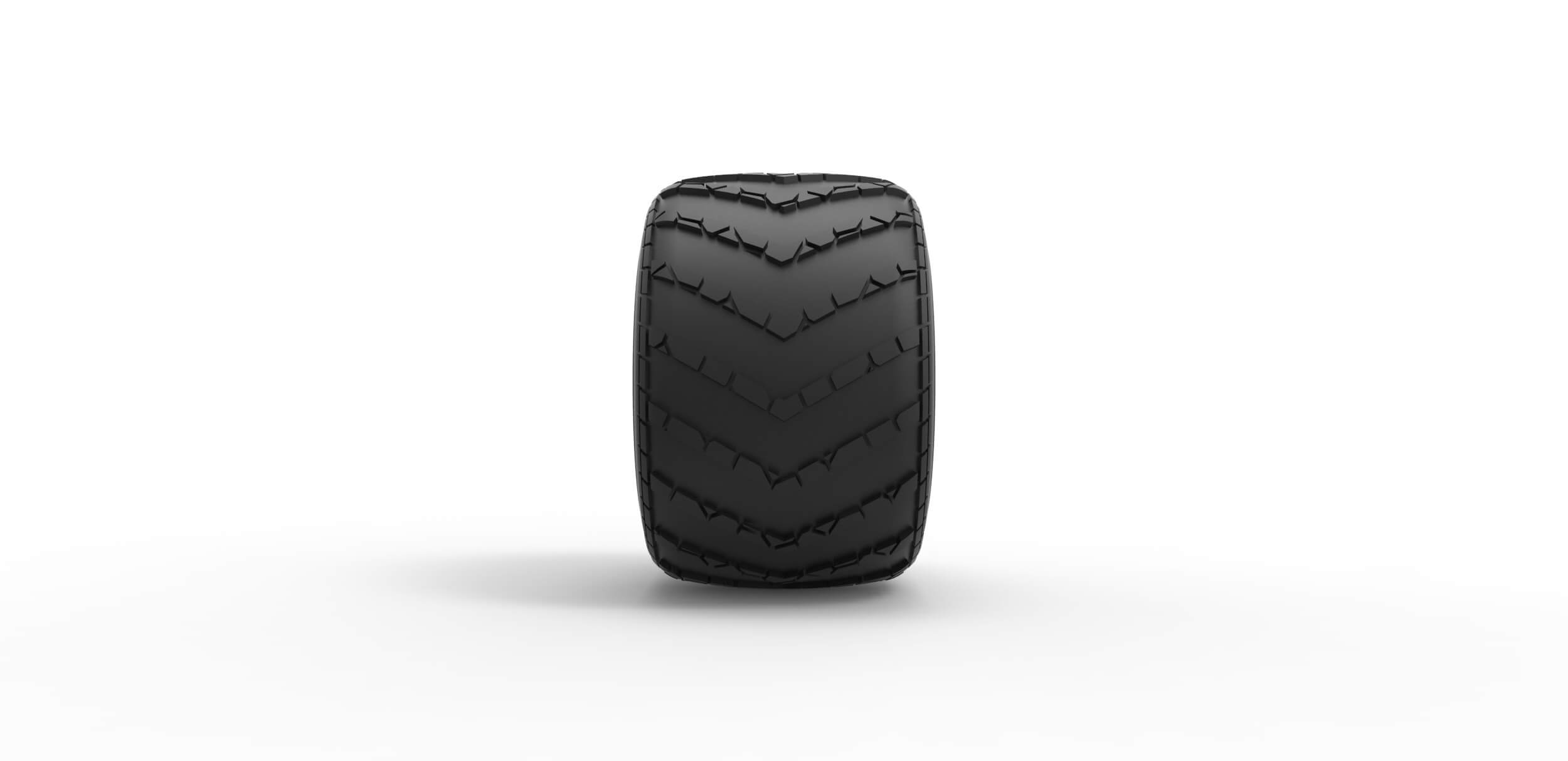 Monster Jam Tire 1:25 - 3D Model by TechItemsRock