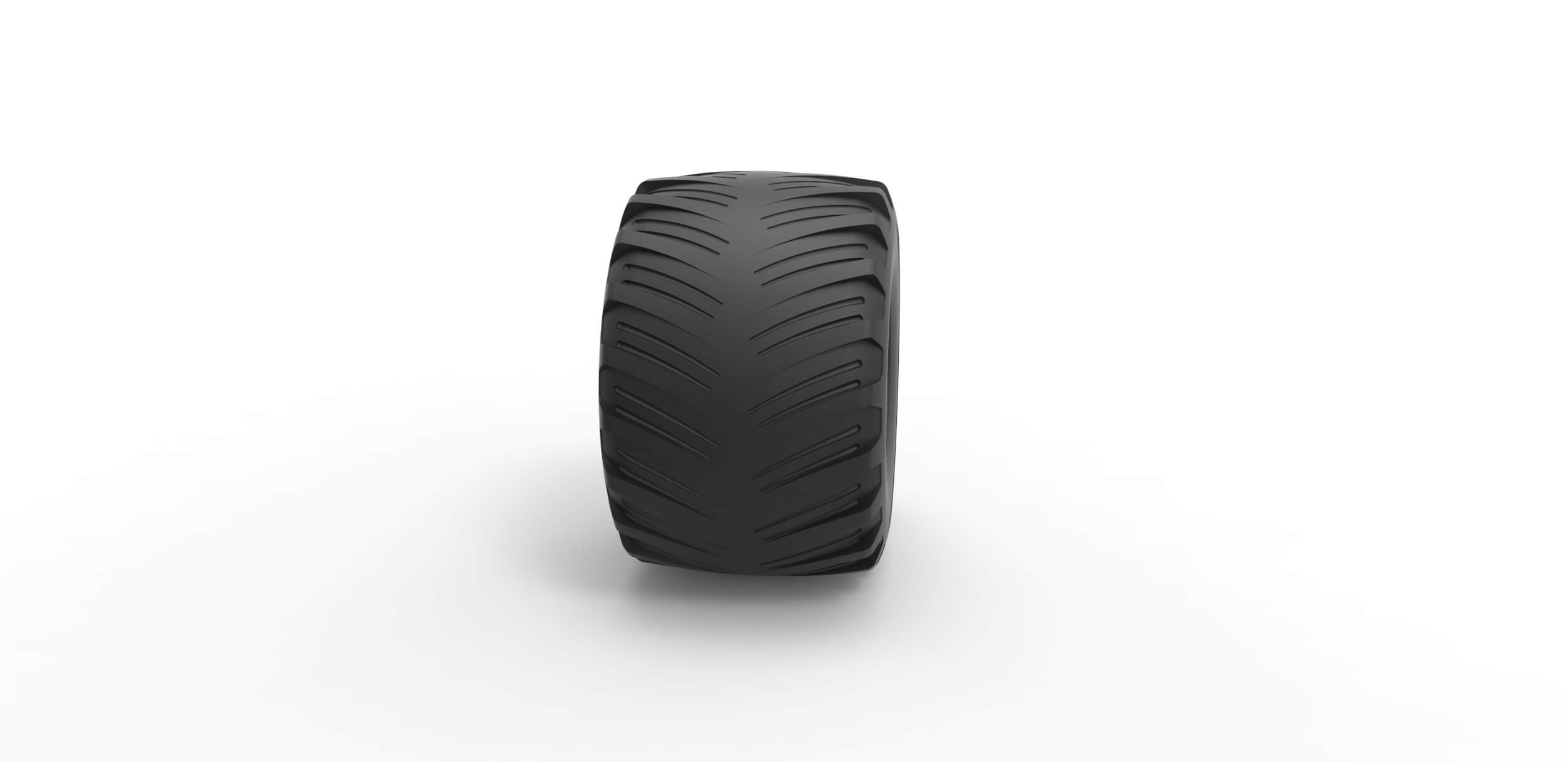 Monster Jam Tire 1:25 - 3D Model by TechItemsRock