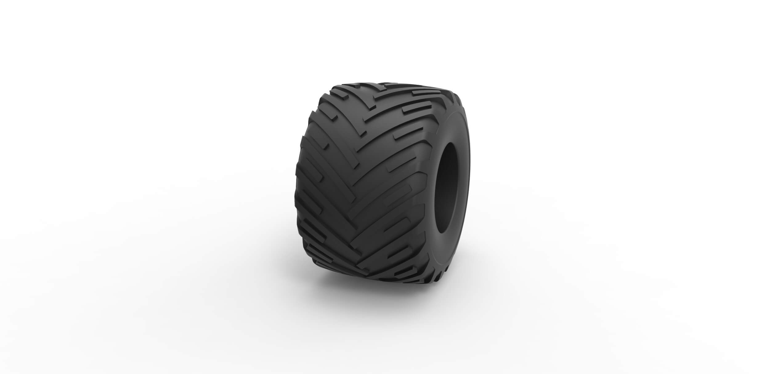 Monster Jam Tire 1:25 - 3D Model by TechItemsRock