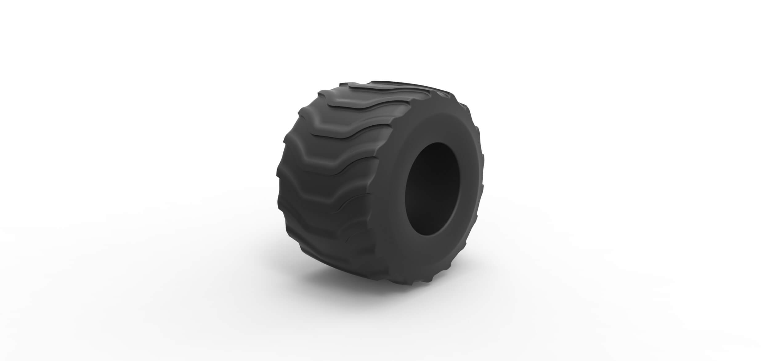 Monster Jam Tire 1:25 - 3D Model by TechItemsRock