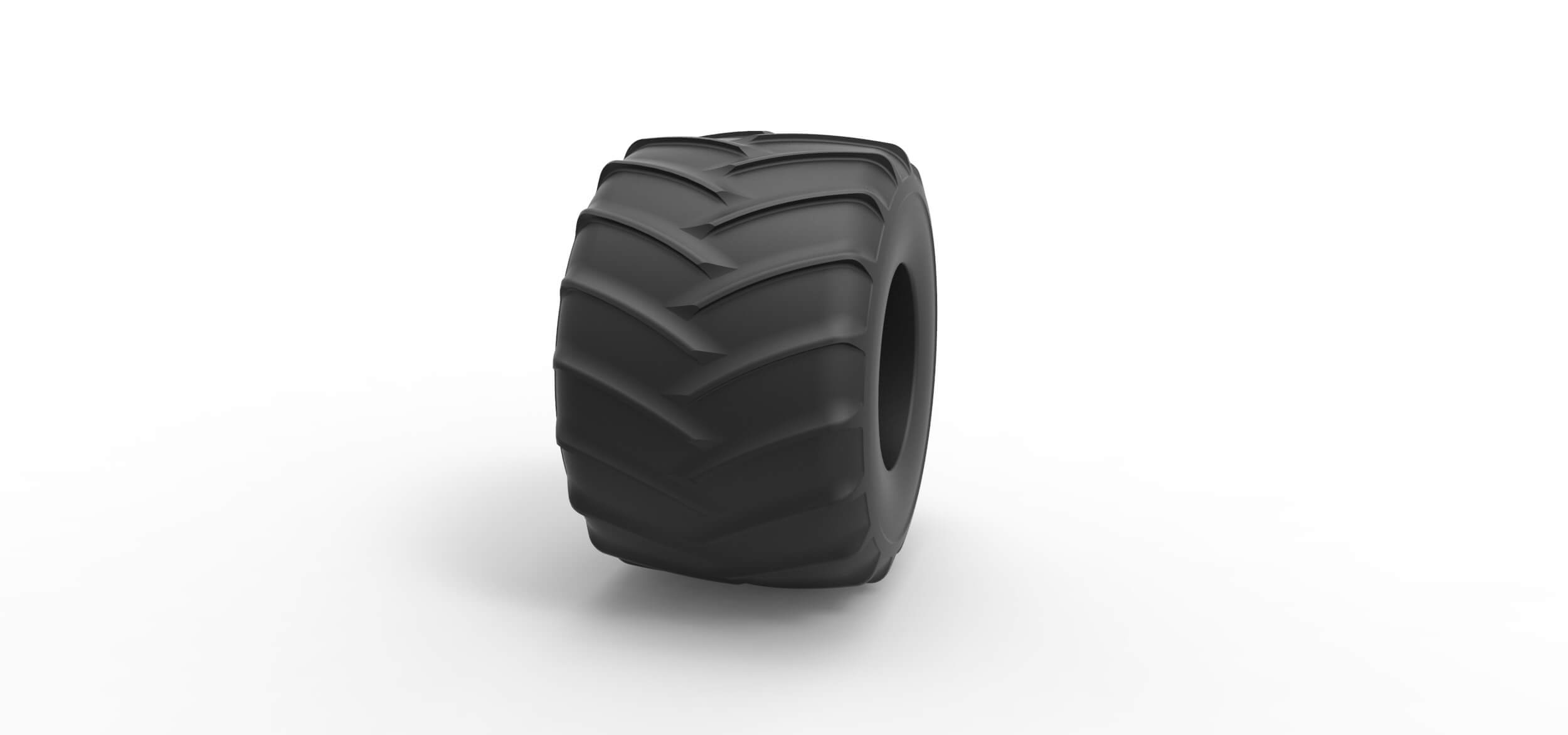 Monster Jam Tire 1:25 - 3D Model by TechItemsRock