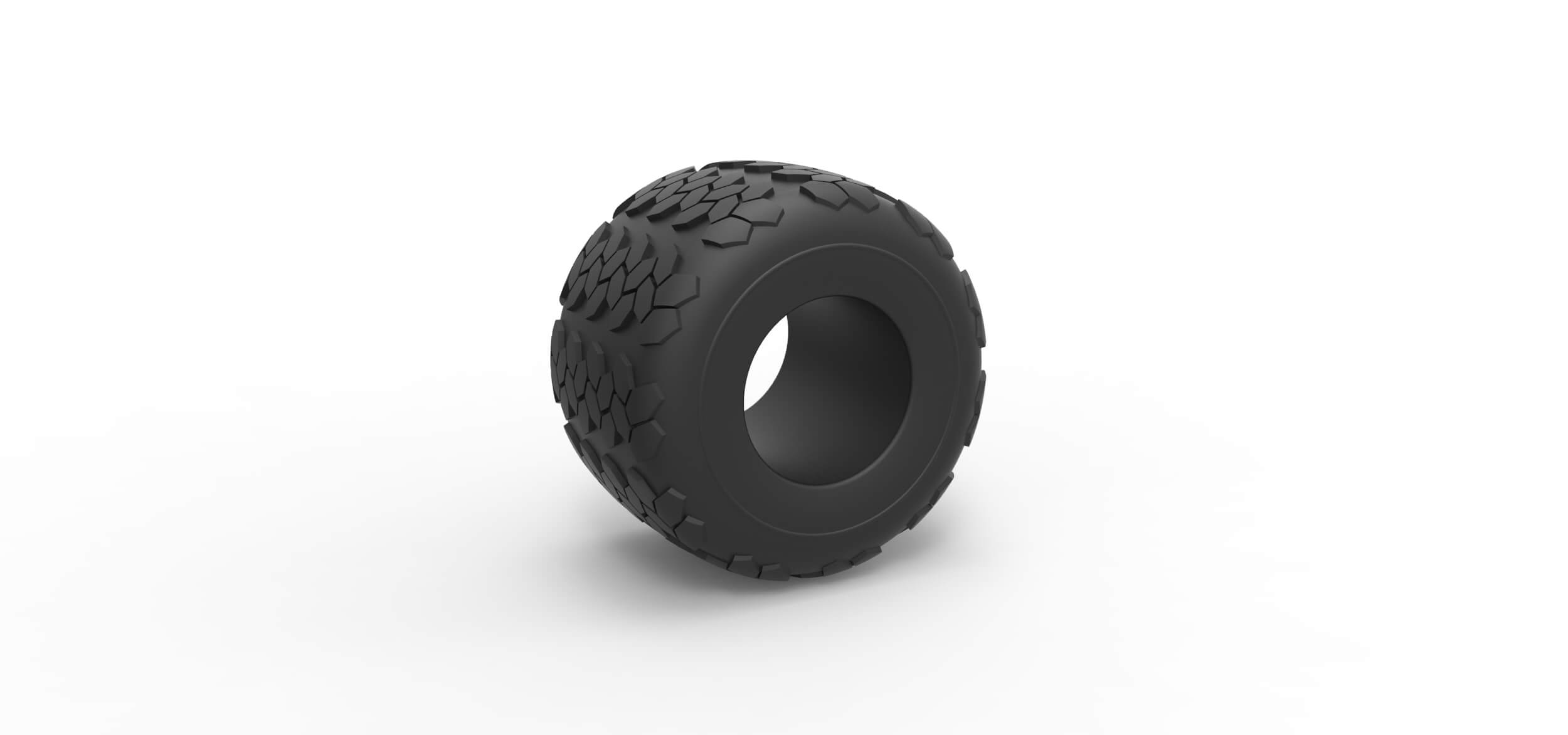 Monster Jam Tire 1:25 - 3D Model by TechItemsRock