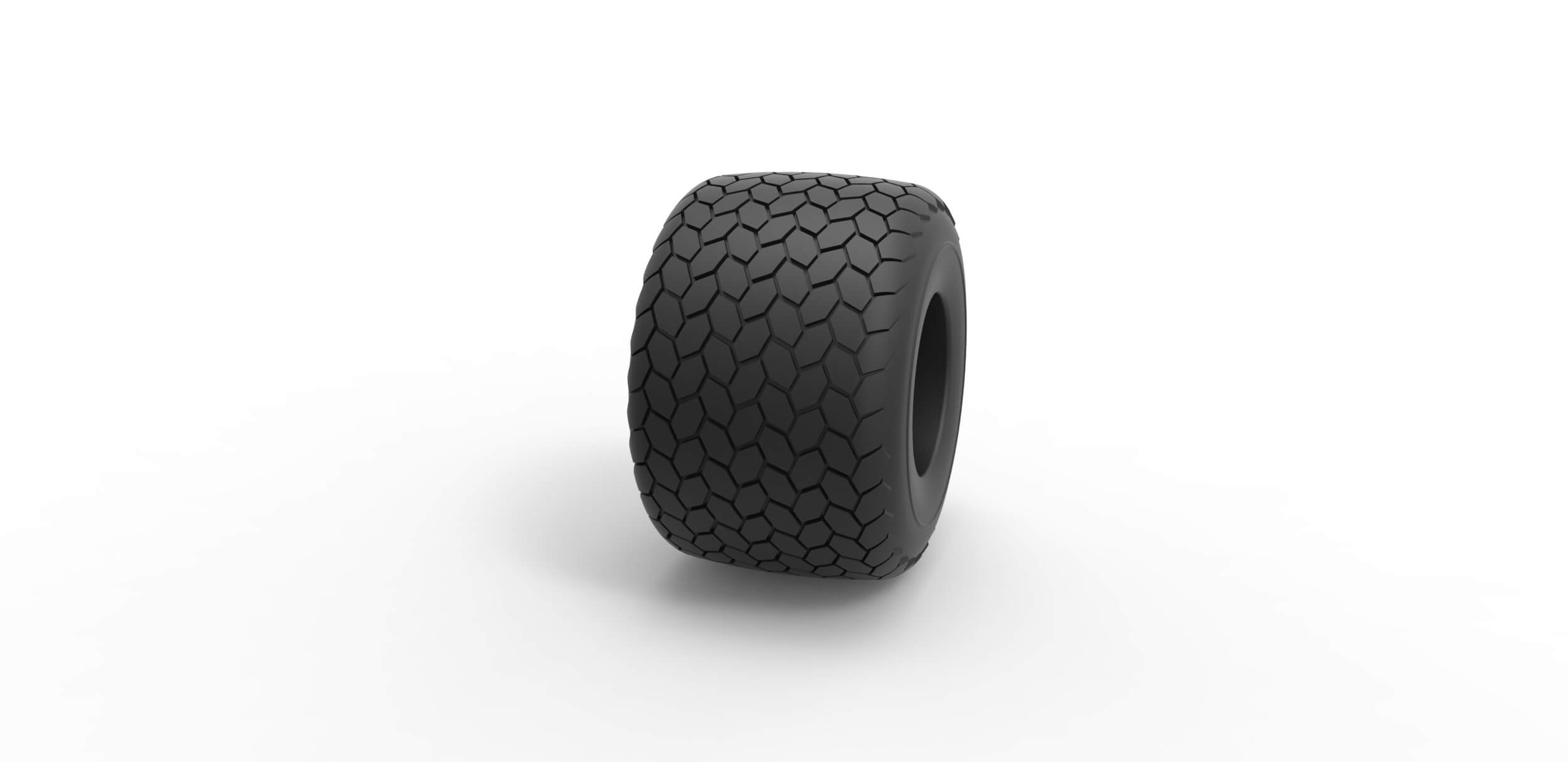 Monster Jam Tire 1:25 - 3D Model by TechItemsRock