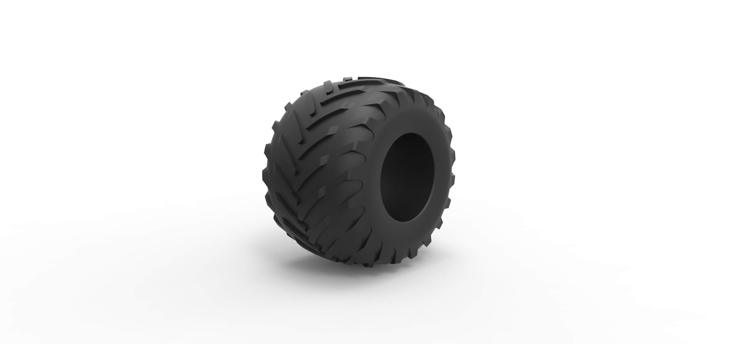 Monster Jam Tire 1:25 - 3D Model by TechItemsRock