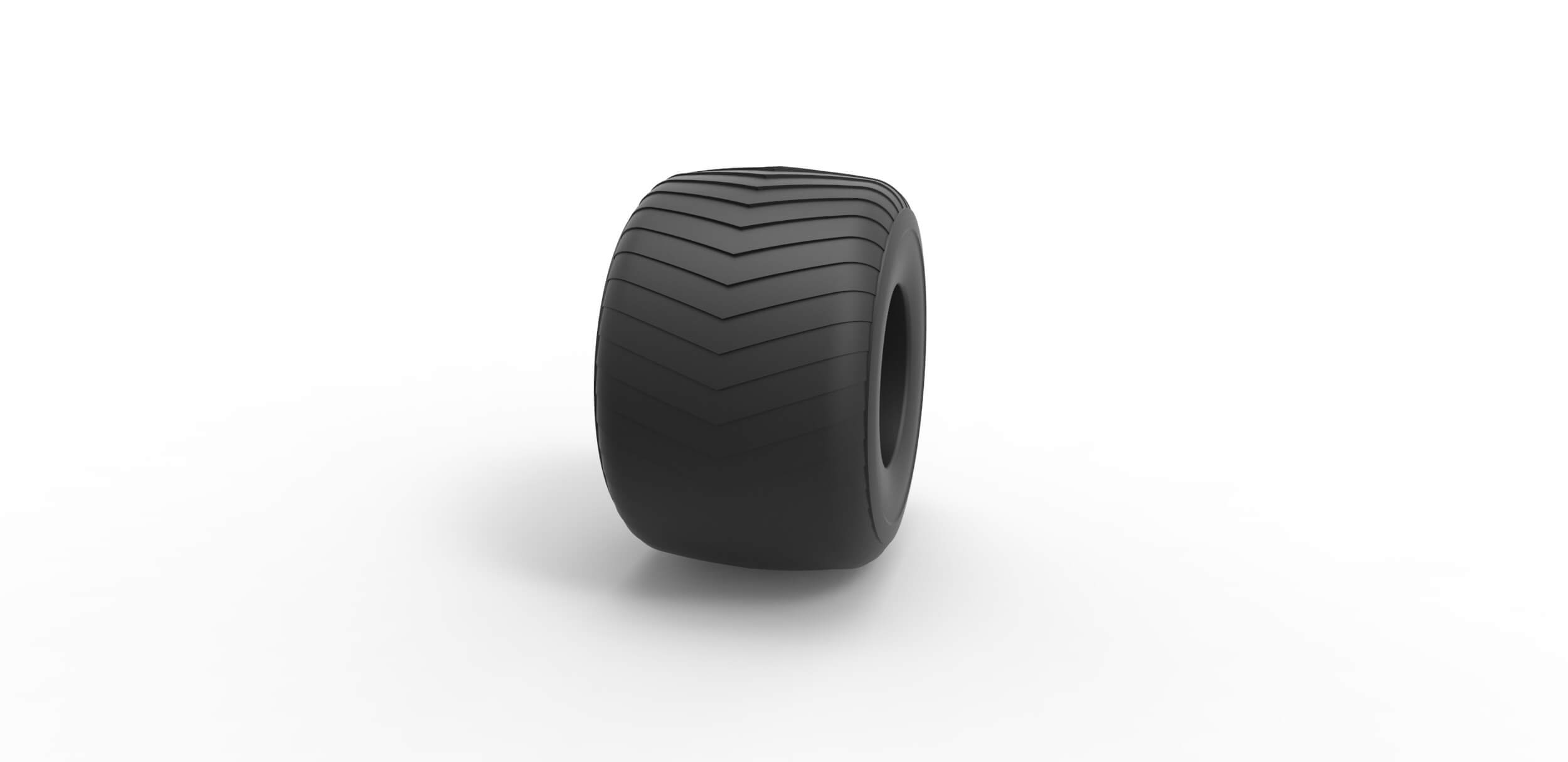 Monster Jam Tire 1:25 - 3D Model by TechItemsRock