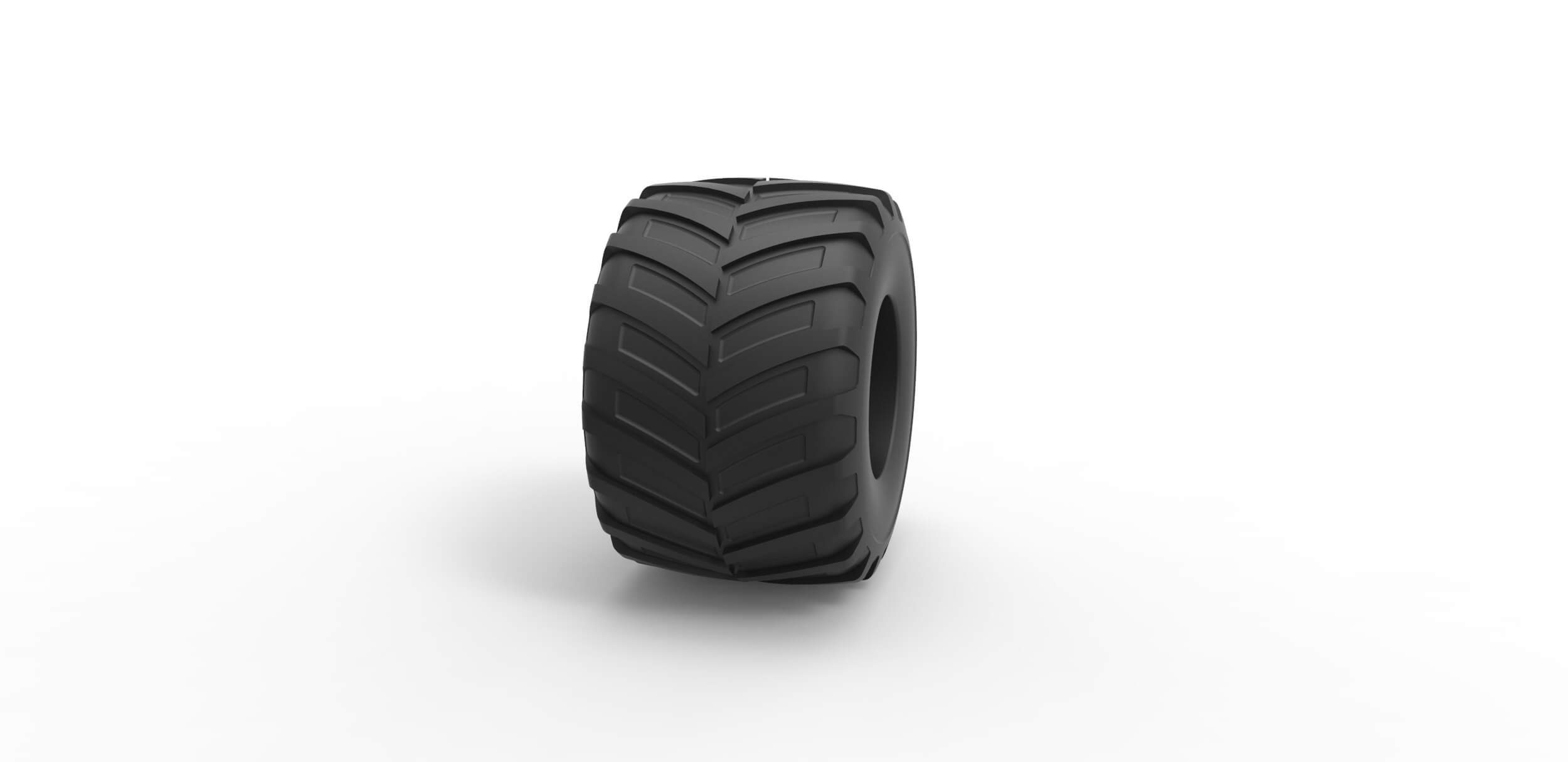 Monster Jam Tire 1:25 - 3D Model by TechItemsRock