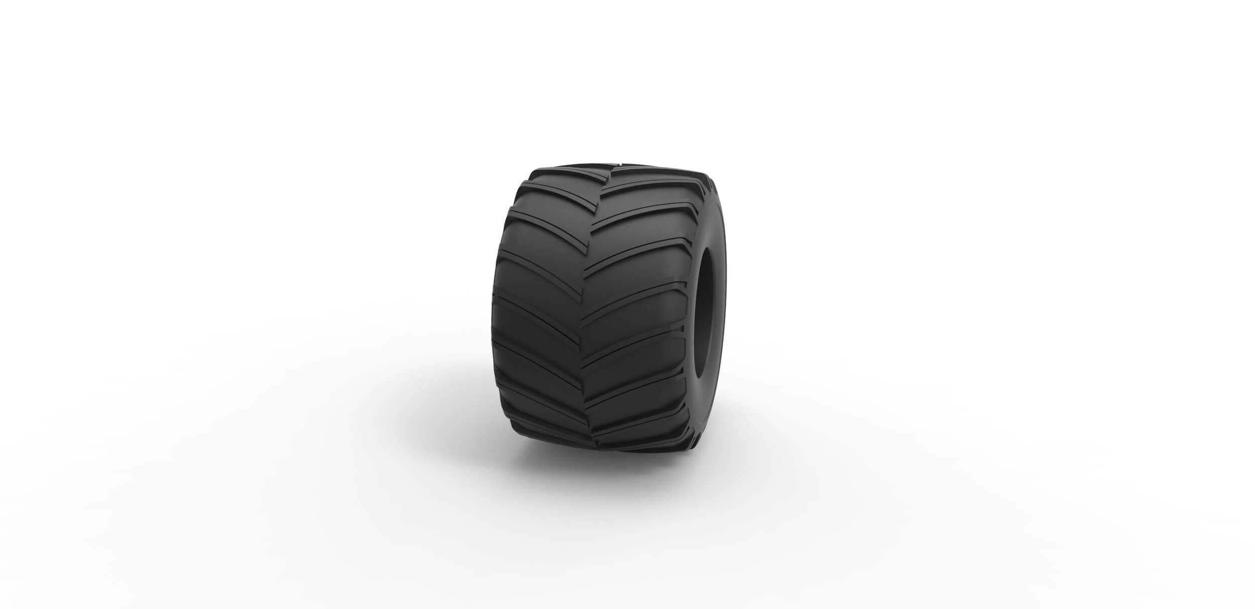 Monster Jam Tire 1:25 - 3D Model by TechItemsRock