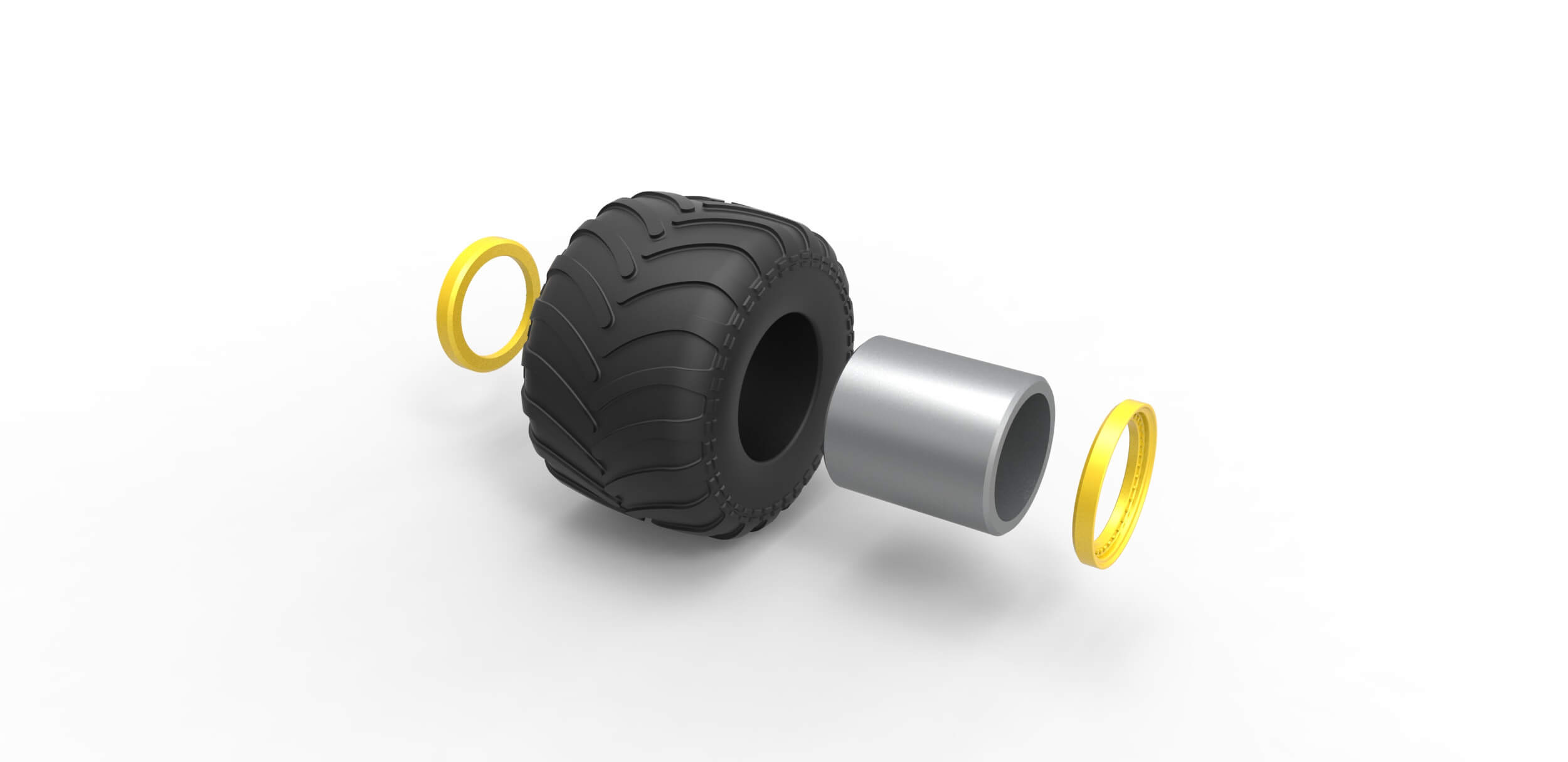 Monster Jam Wheel 1:25 - 3D Model by TechItemsRock