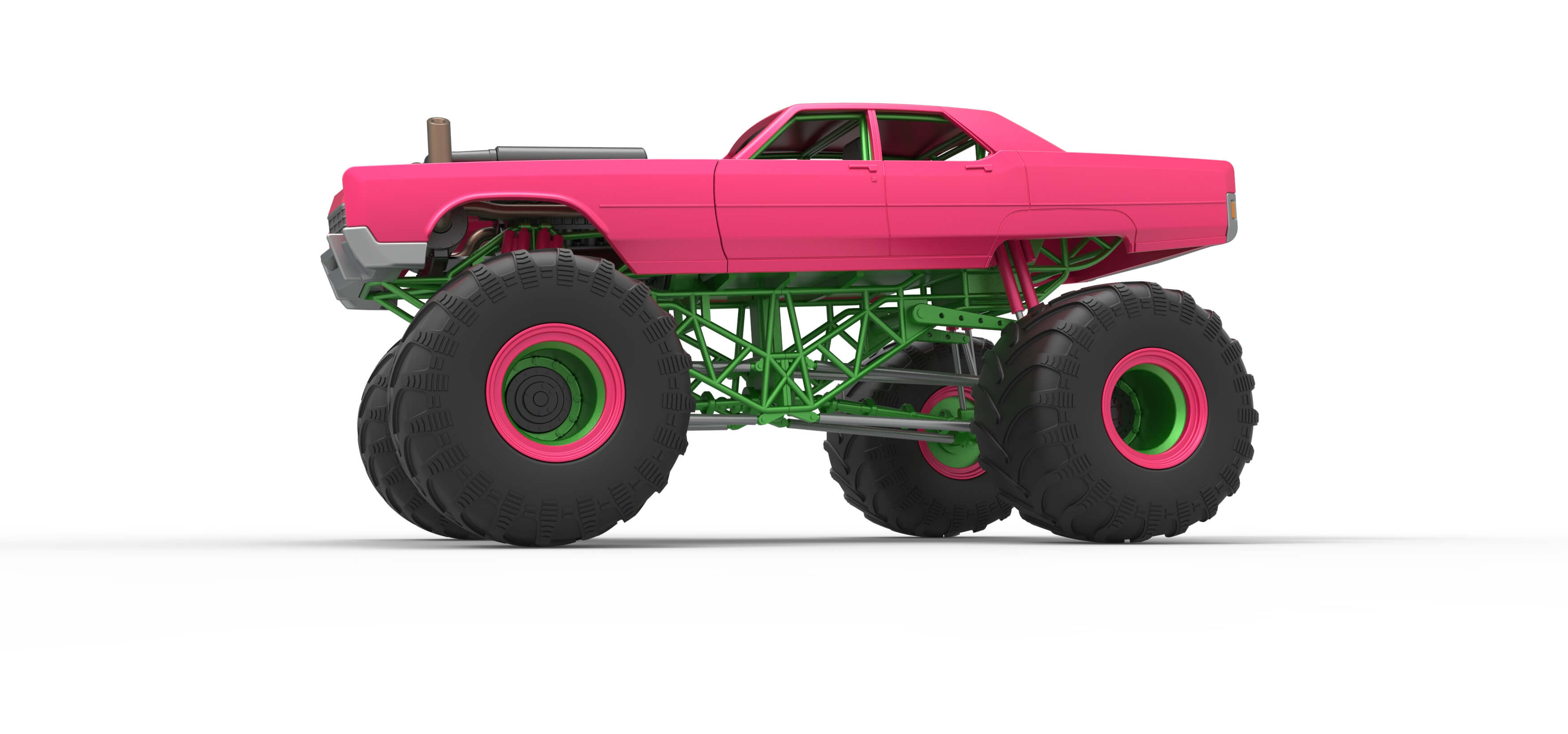 Monster Truck Concept 1:25 - 3D Model by TechItemsRock