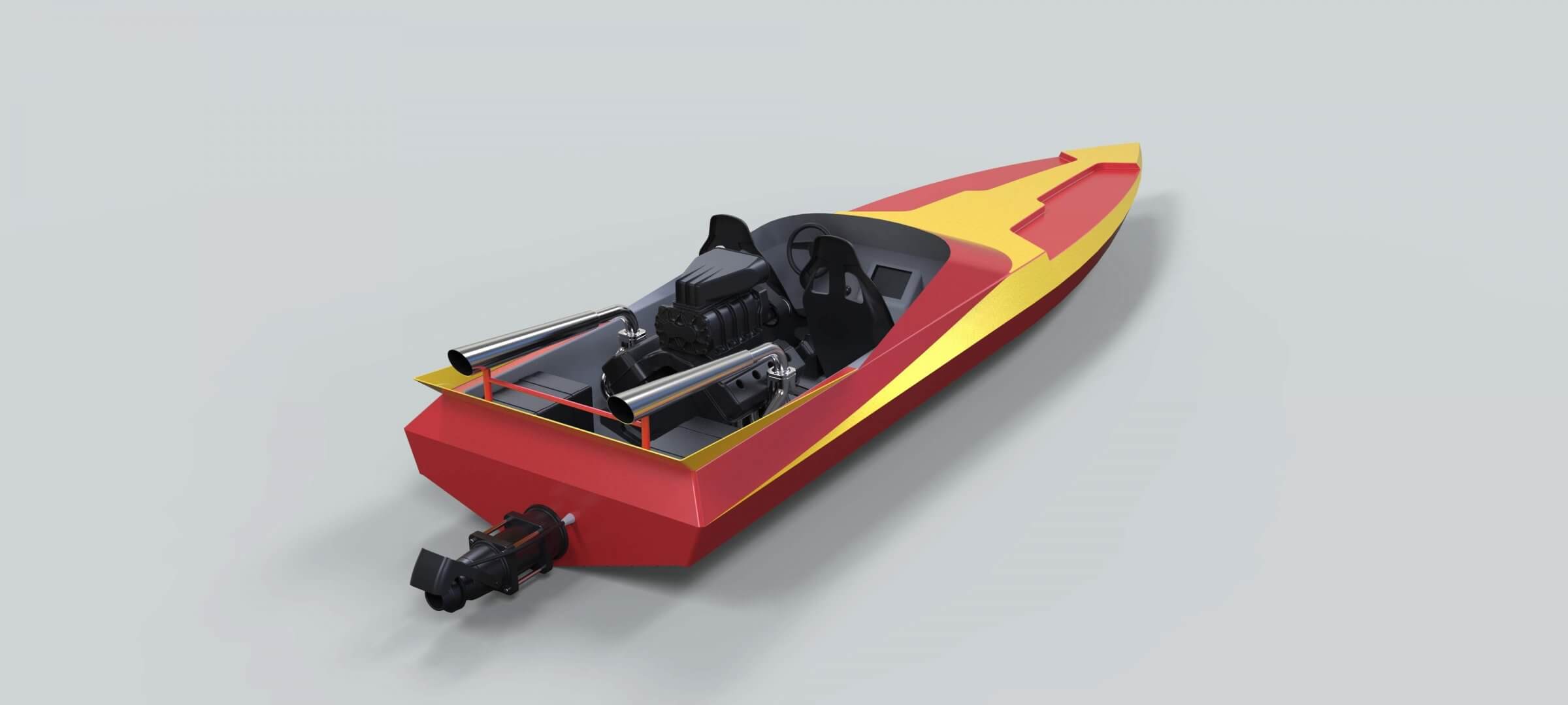 Motorboat - 3D Model by TechItemsRock