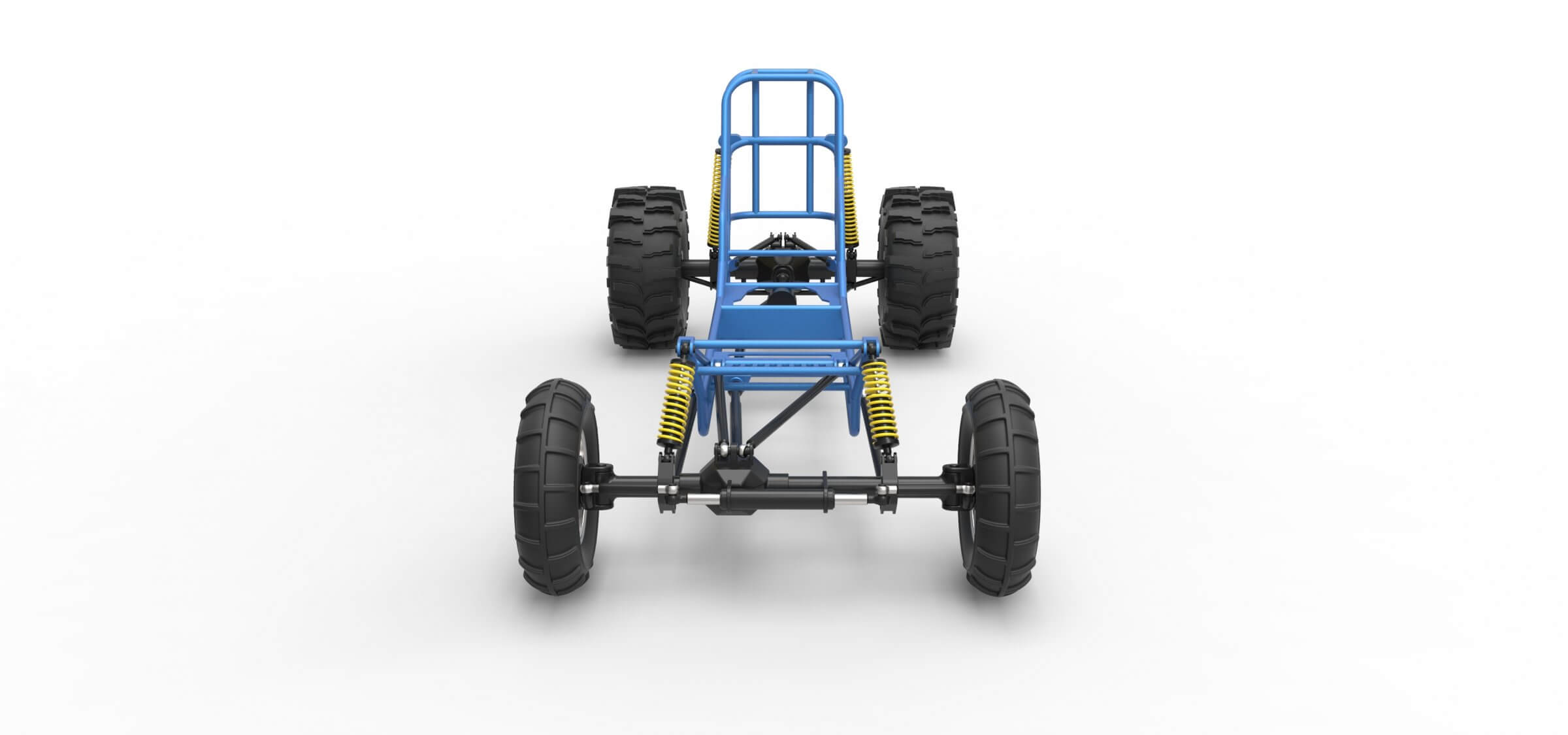 Mud Dragster Chassis - 3D Model by TechItemsRock