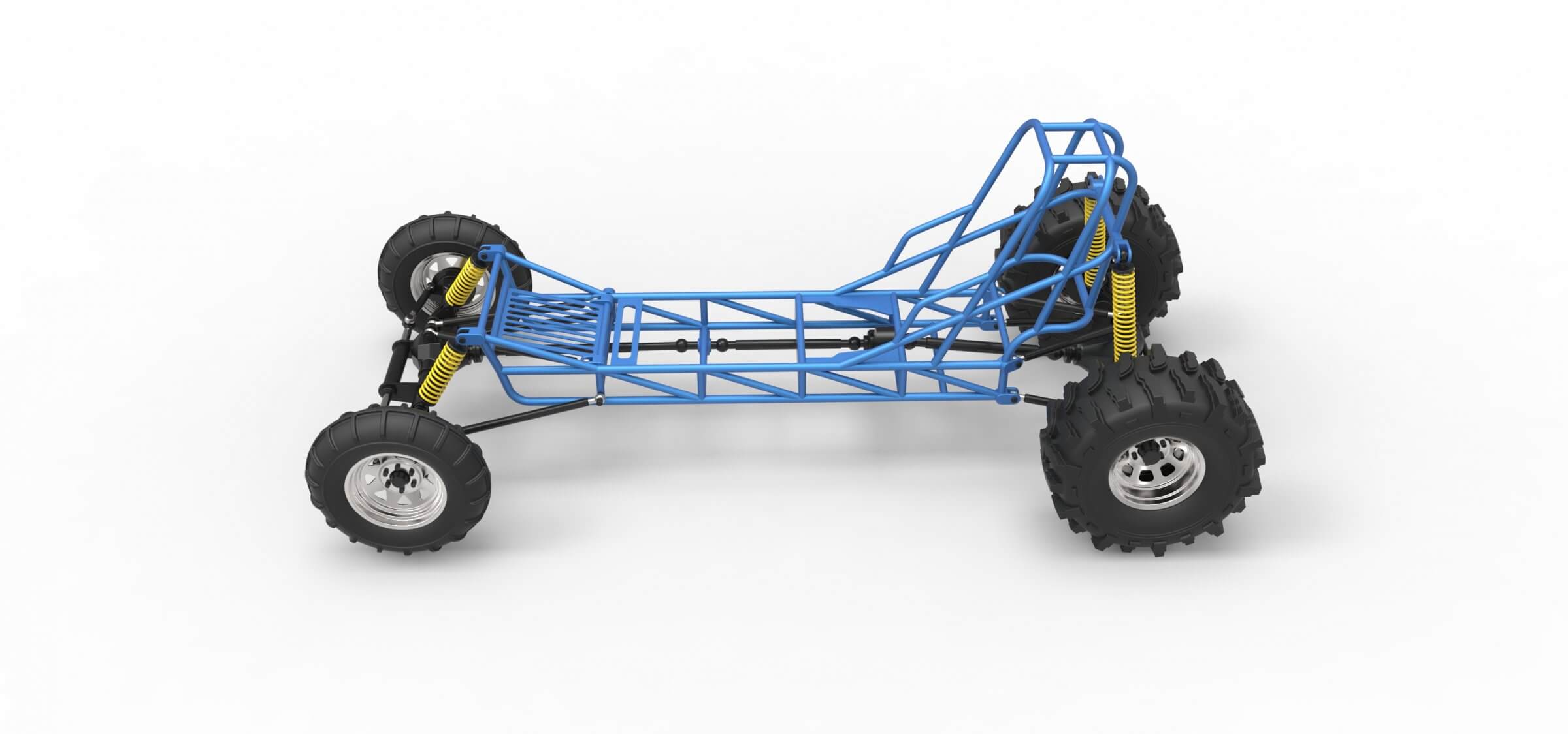 Mud Dragster Chassis - 3D Model by TechItemsRock