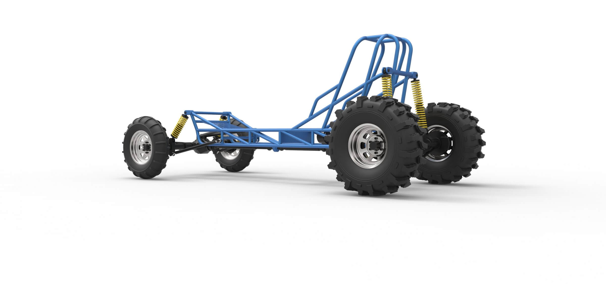 Mud Dragster Chassis - 3D Model by TechItemsRock
