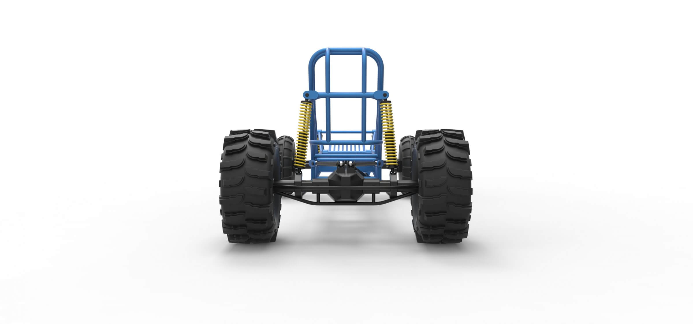 Mud Dragster Chassis - 3D Model by TechItemsRock