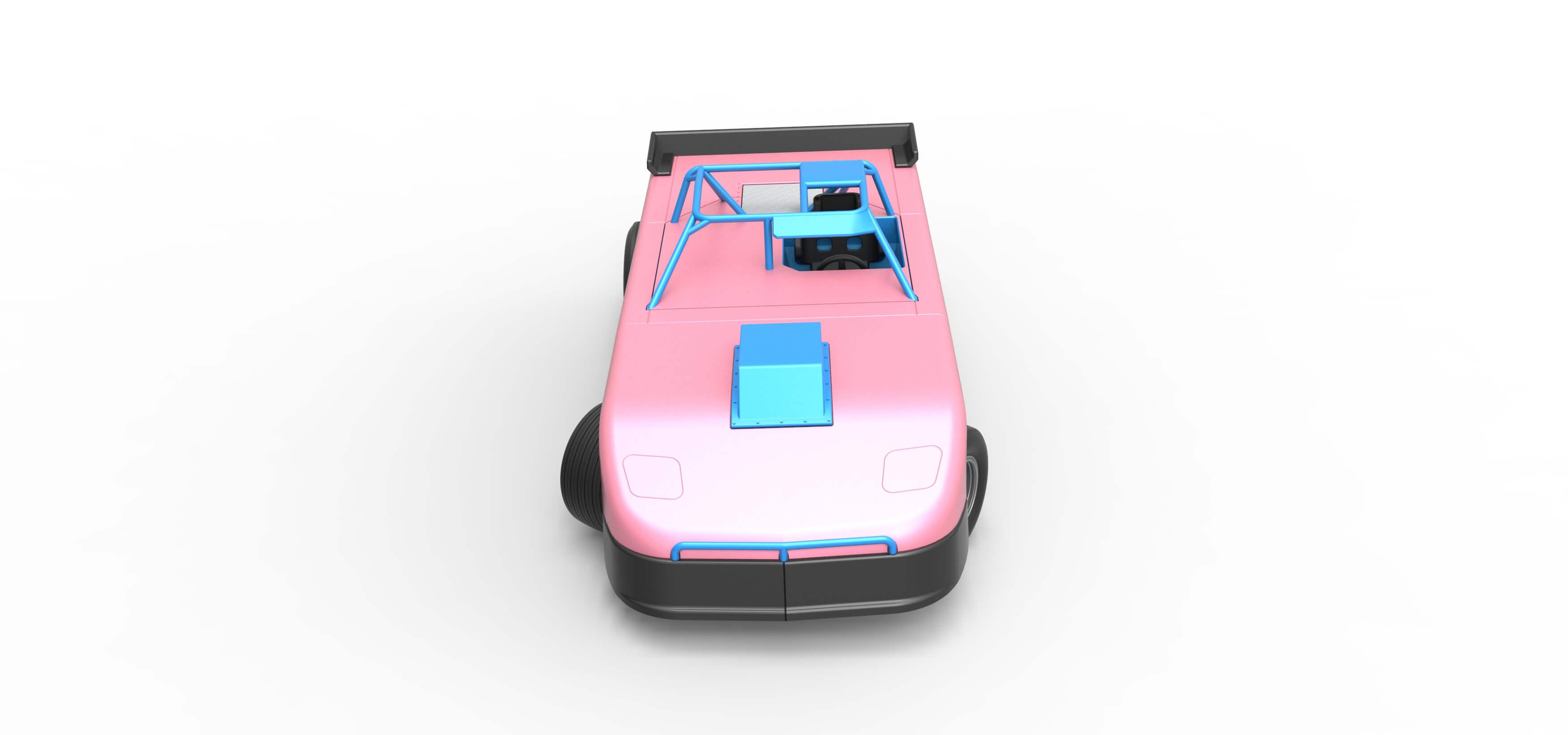 New Zealand Super Saloon Race Car While Turn V2 Scale 1:25 - 3D Model ...