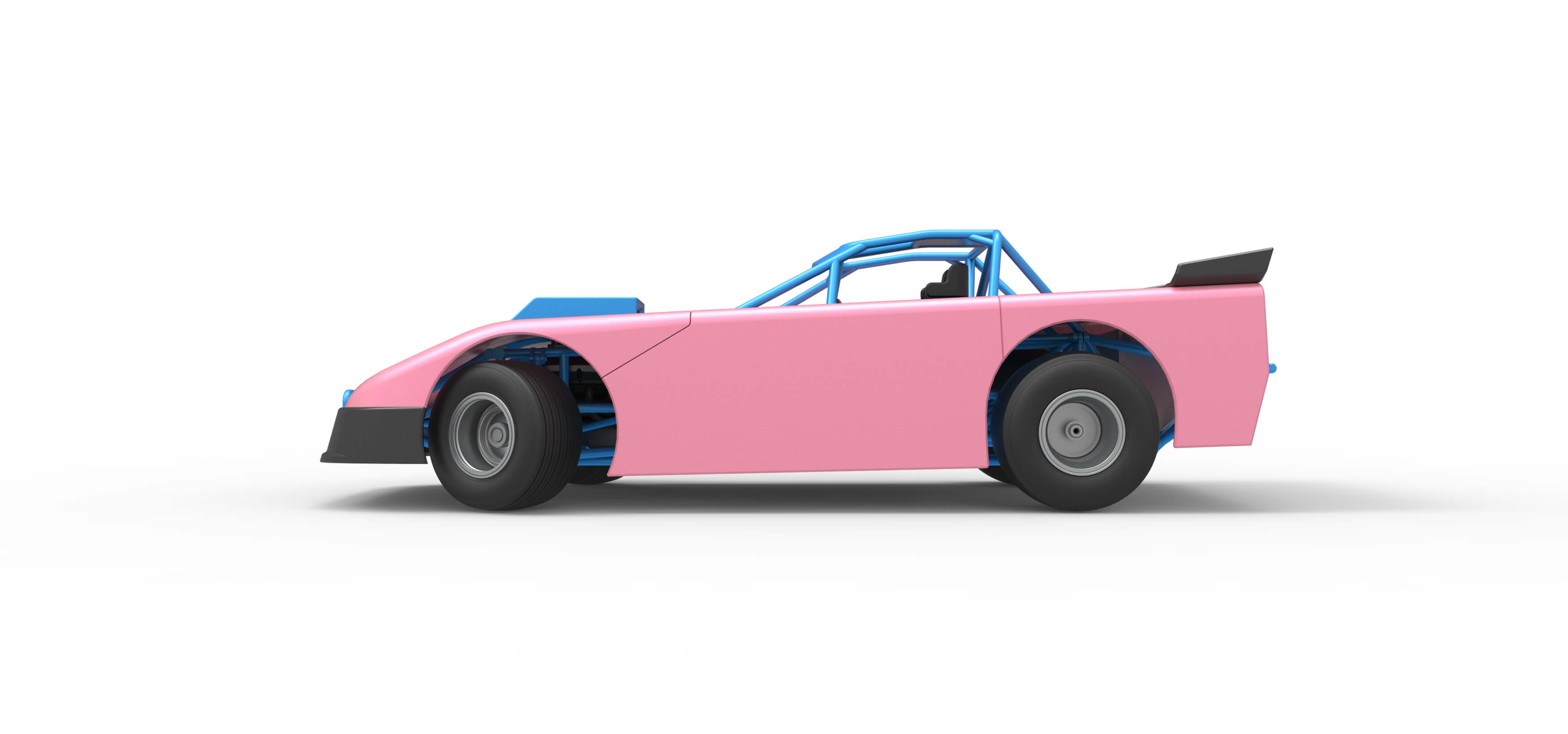 New Zealand Super Saloon Race Car While Turn V2 Scale 1:25 - 3D Model ...