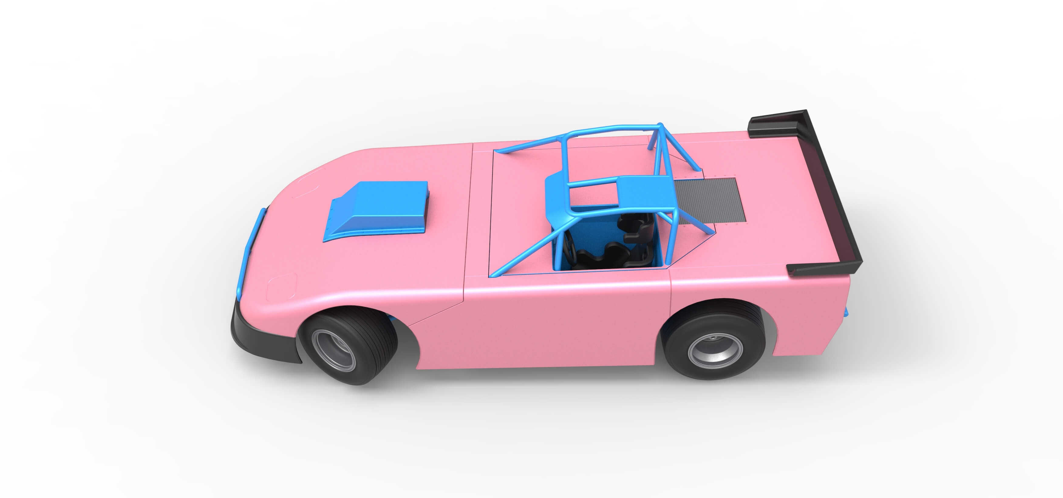 New Zealand Super Saloon Race Car While Turn V2 Scale 1:25 - 3D Model ...