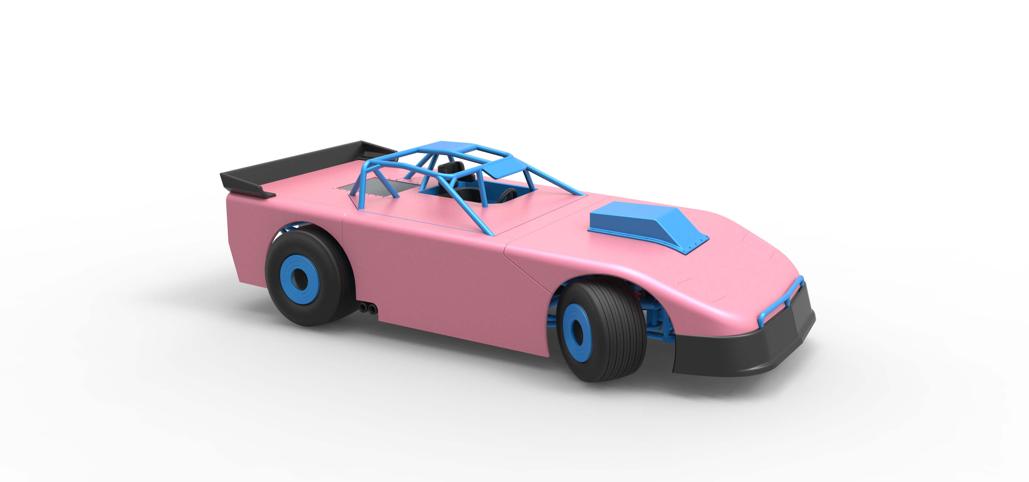 New Zealand Super Saloon Race Car While Turn V2 Scale 1:25 - 3D Model ...