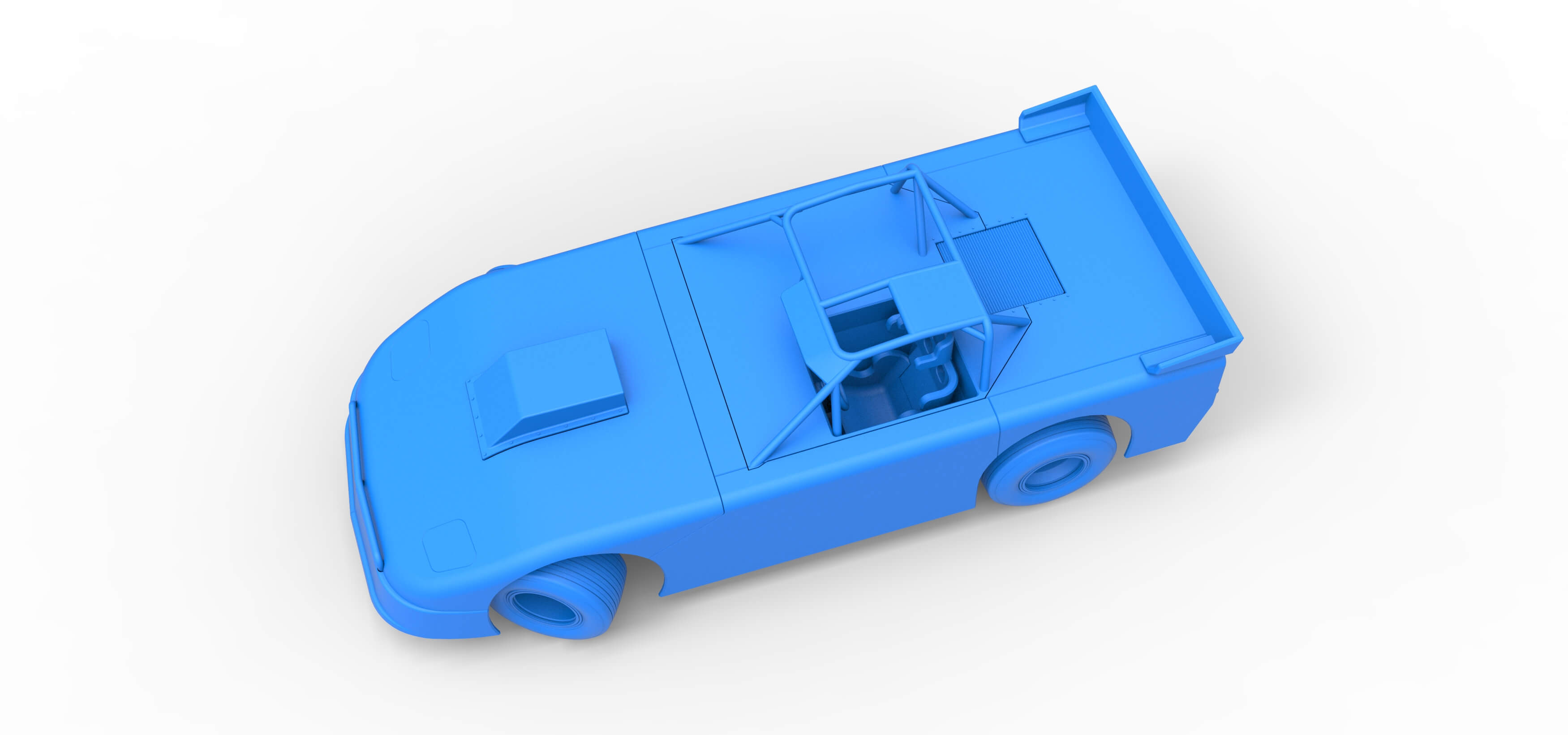 New Zealand Super Saloon Race Car While Turn V2 Scale 1:25 - 3D Model ...