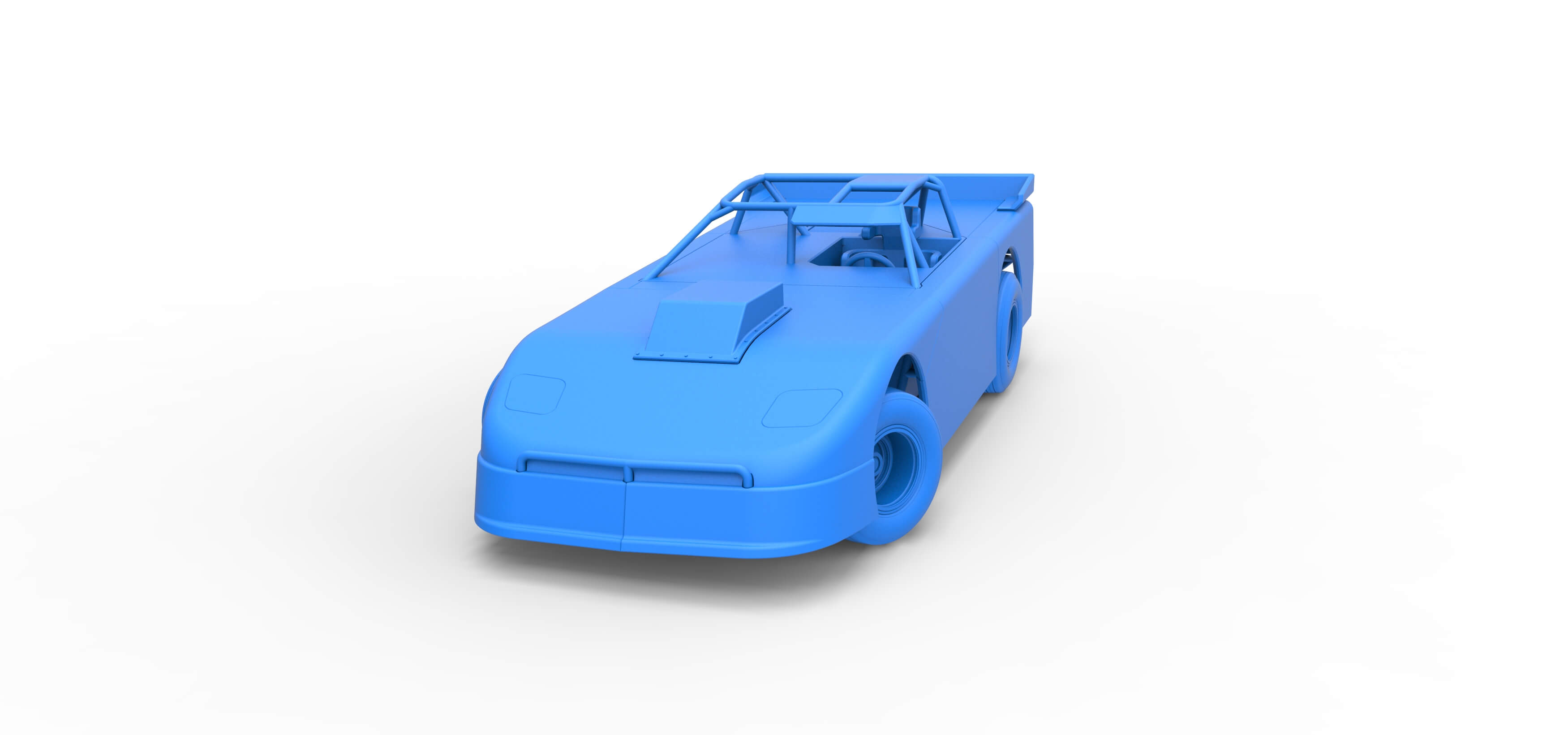 New Zealand Super Saloon Race Car While Turn V2 Scale 1:25 - 3D Model ...