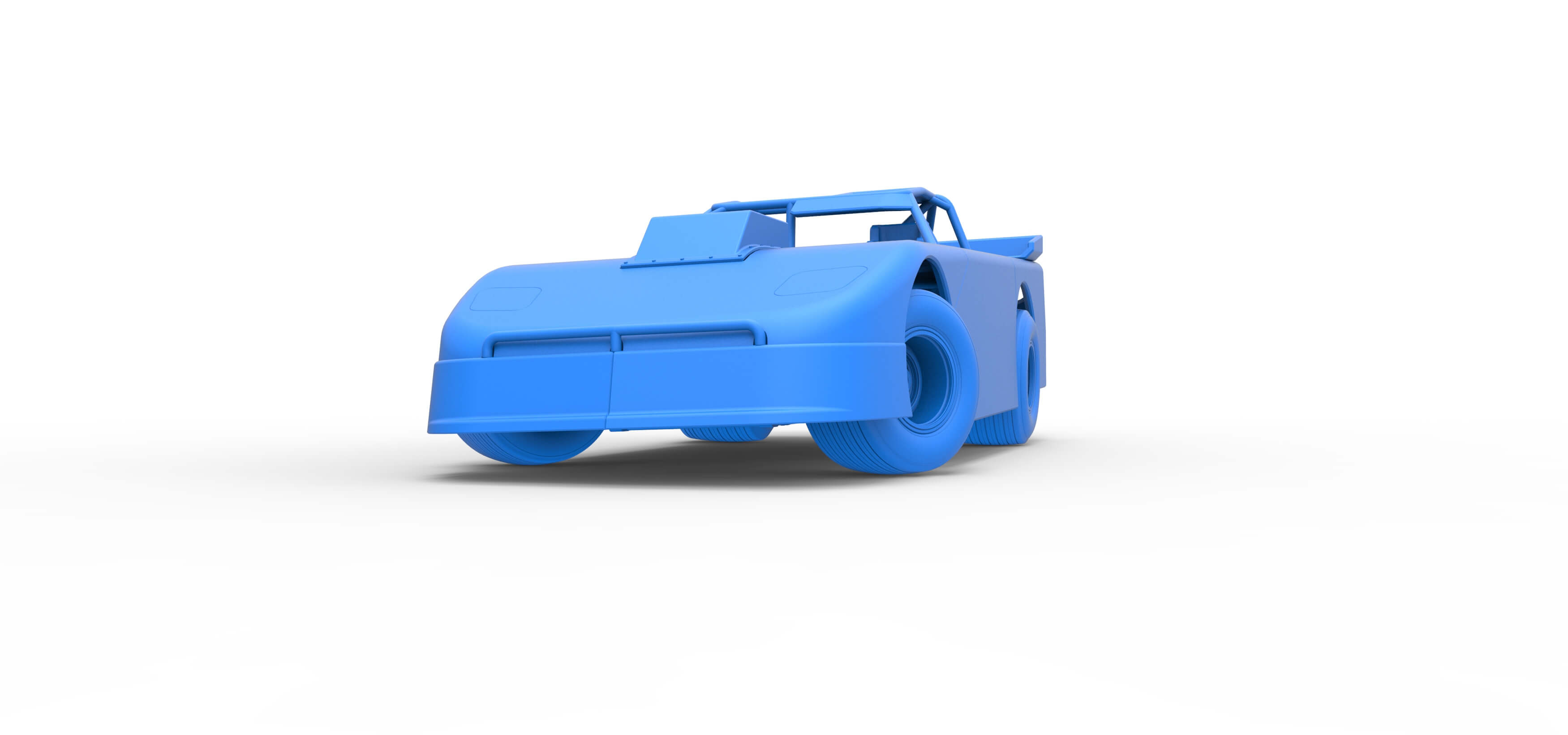 New Zealand Super Saloon Race Car While Turn V2 Scale 1:25 - 3D Model ...