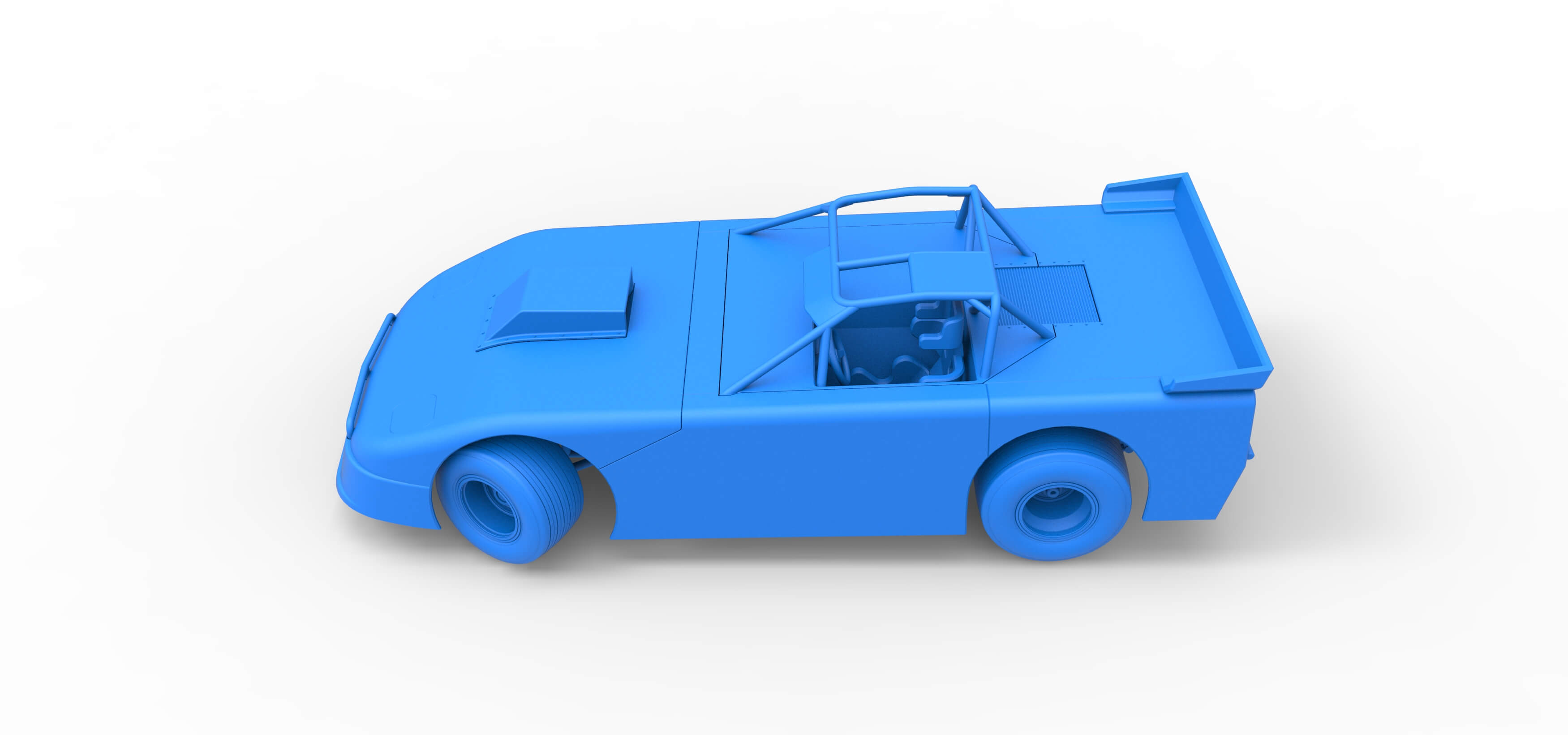 New Zealand Super Saloon Race Car While Turn V2 Scale 1:25 - 3D Model ...