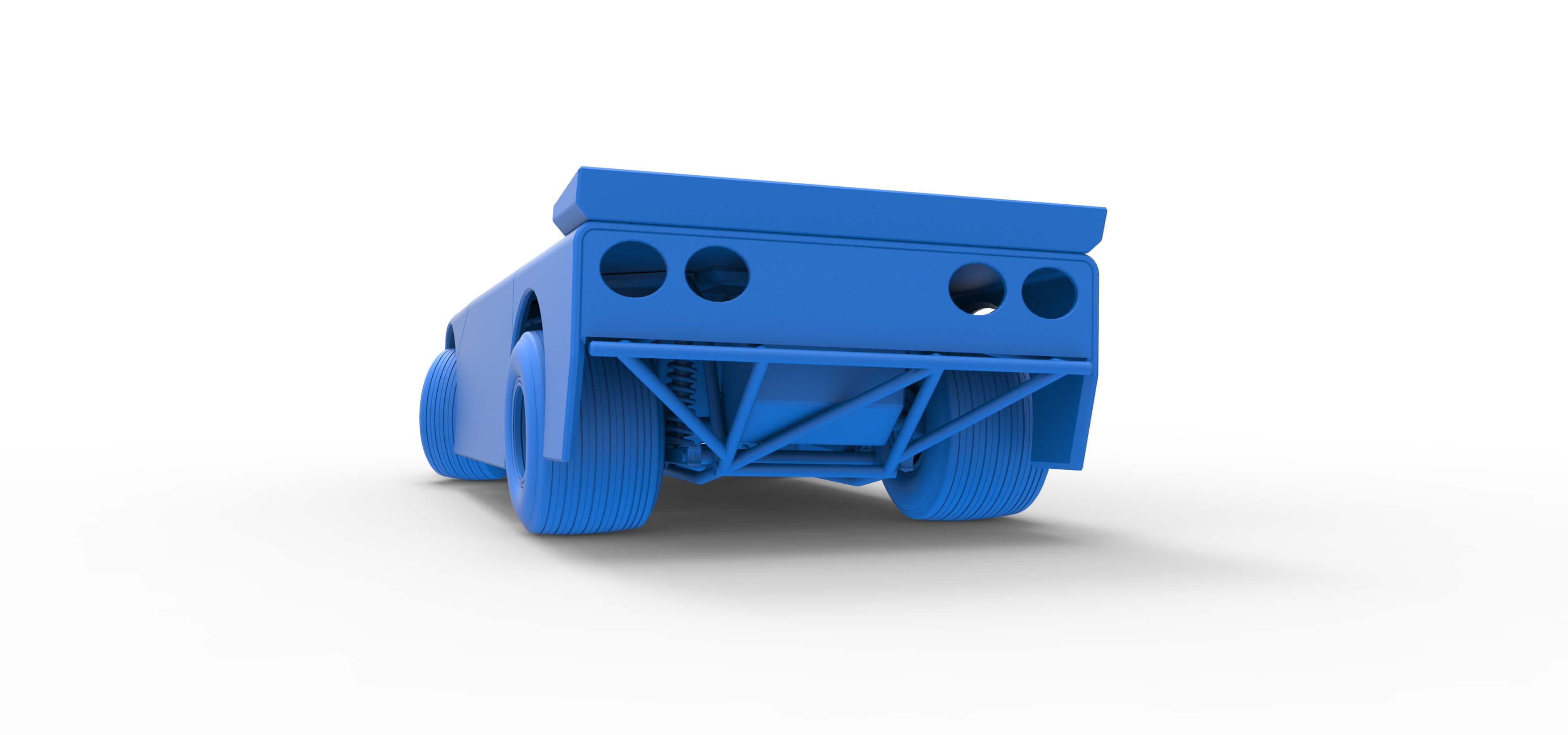 New Zealand Super Saloon Race Car While Turn V2 Scale 1:25 - 3D Model ...