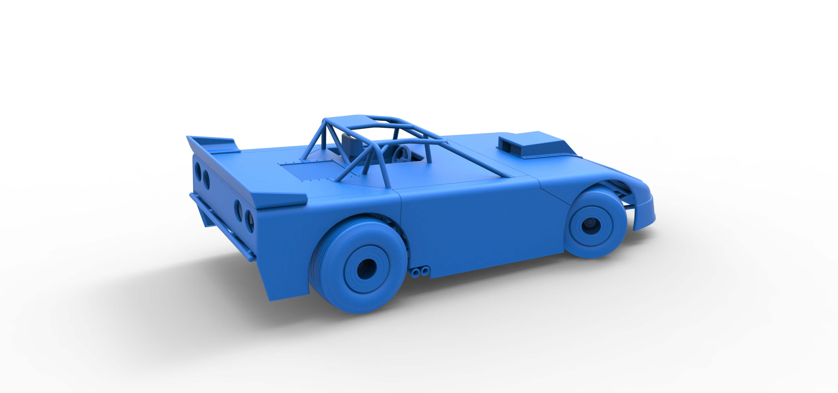 New Zealand Super Saloon Race Car While Turn V2 Scale 1:25 - 3D Model ...