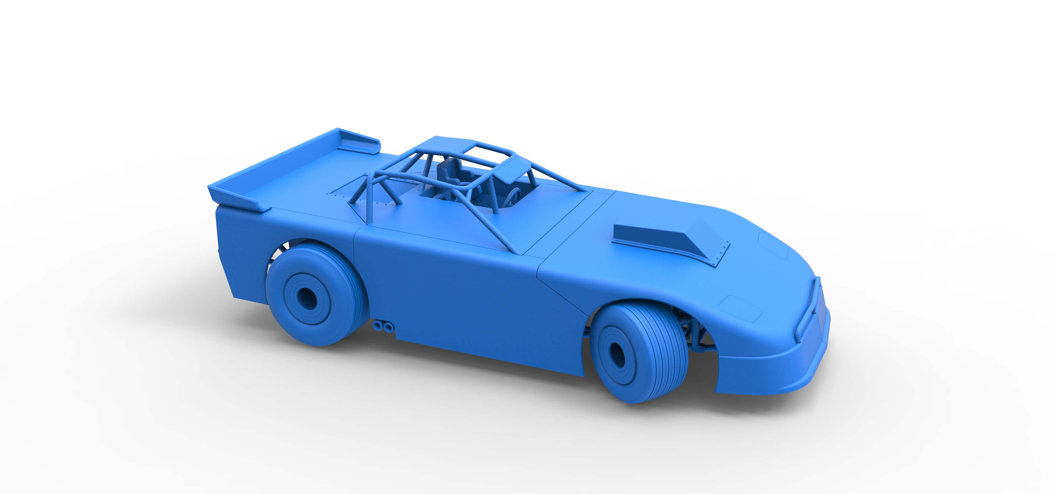 New Zealand Super Saloon Race Car While Turn V2 Scale 1:25 - 3D Model ...
