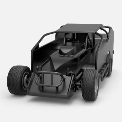 Northeast Dirt Modified Stock Car 1:25 - 3D Model by TechItemsRock