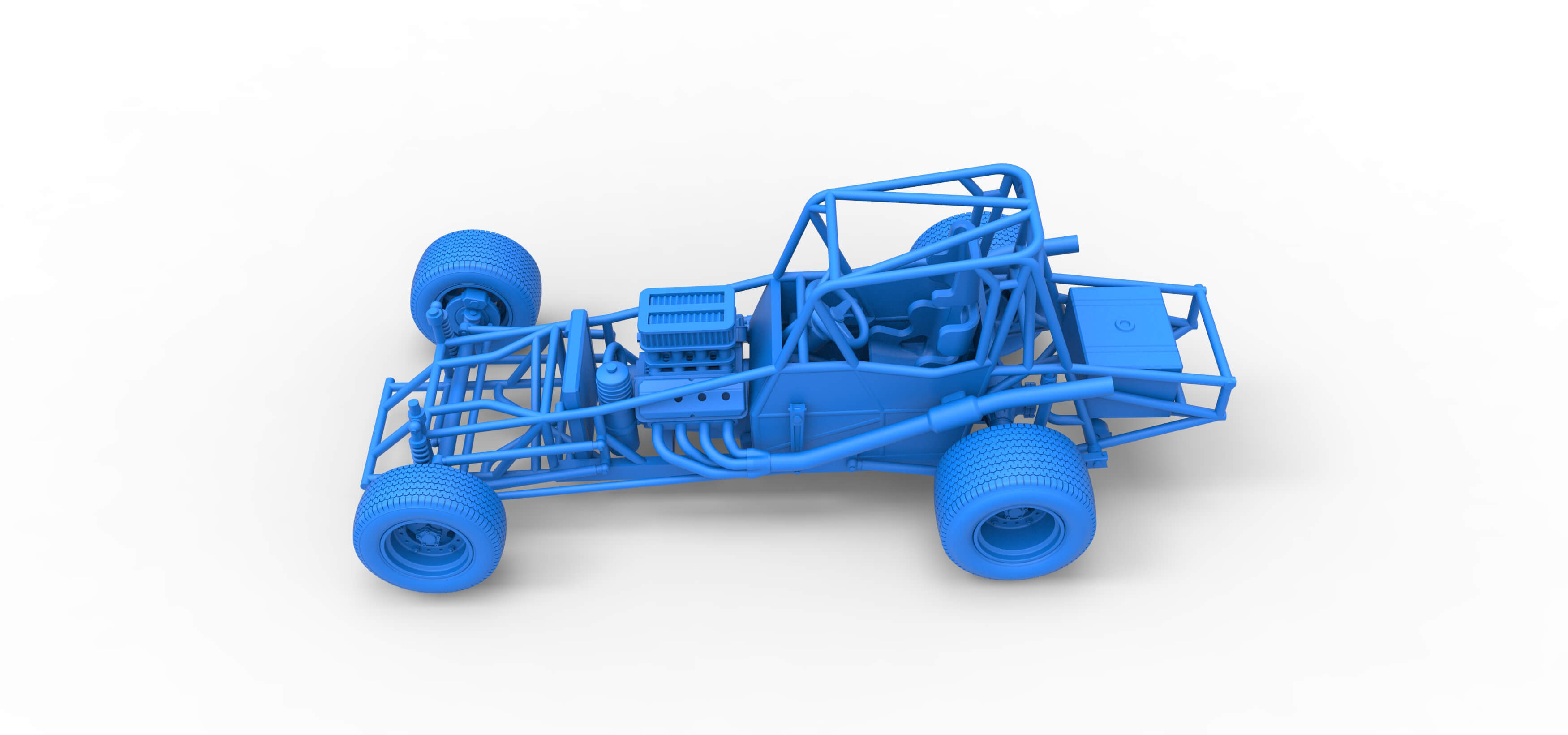 Northeast Dirt Modified Stock Car Base 1:25 - 3D Model by TechItemsRock