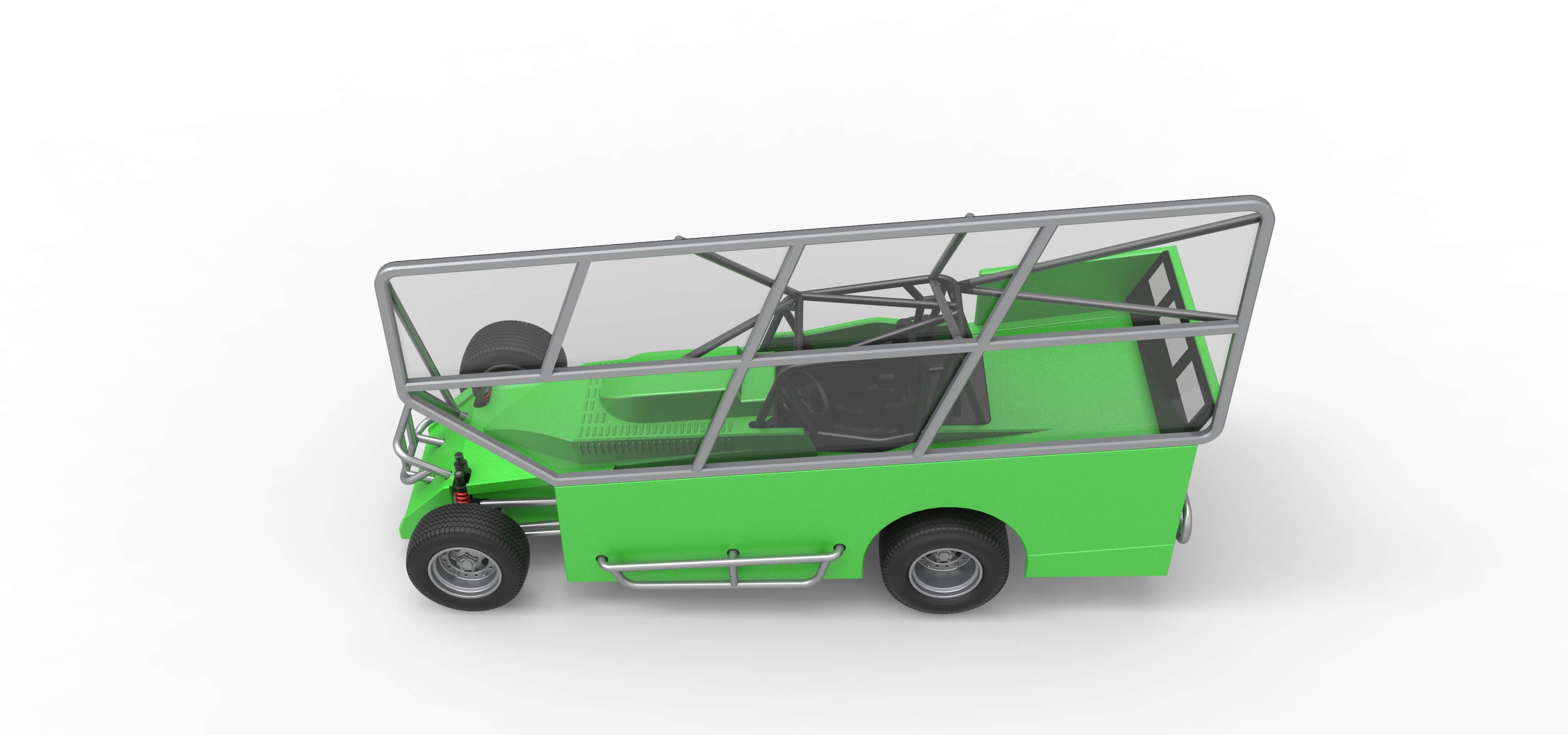 Northeast Dirt Modified Stock Car With Side Wing 1:25 - 3D Model by ...