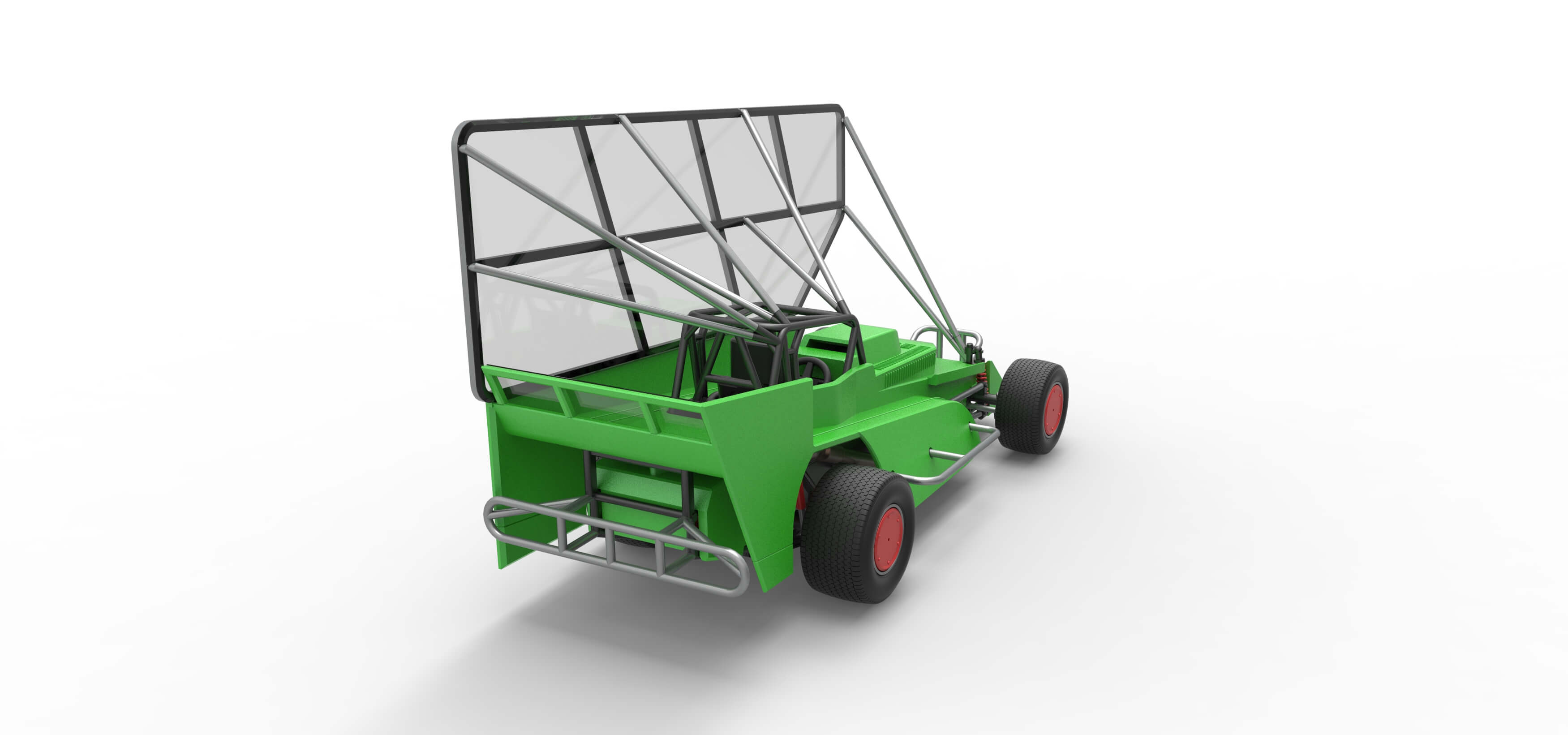 Northeast Dirt Modified Stock Car With Side Wing 1:25 - 3D Model by ...