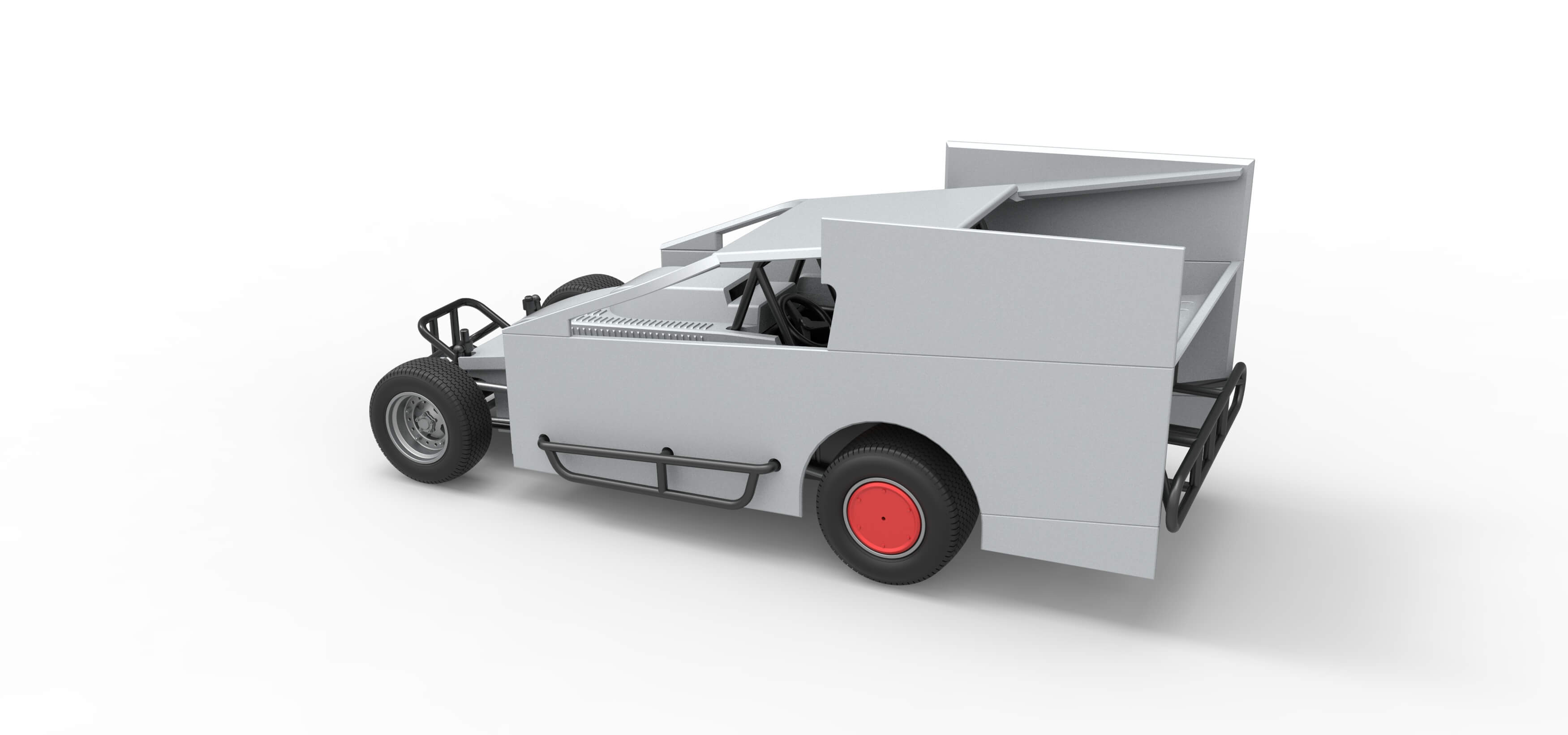 Northeast Outlaw Dirt Modified Stock Car 1:25 - 3D Model by TechItemsRock