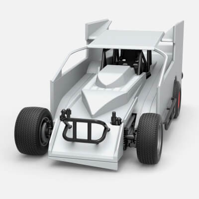 Northeast Outlaw Dirt Modified Stock Car 1:25 - 3D Model by TechItemsRock