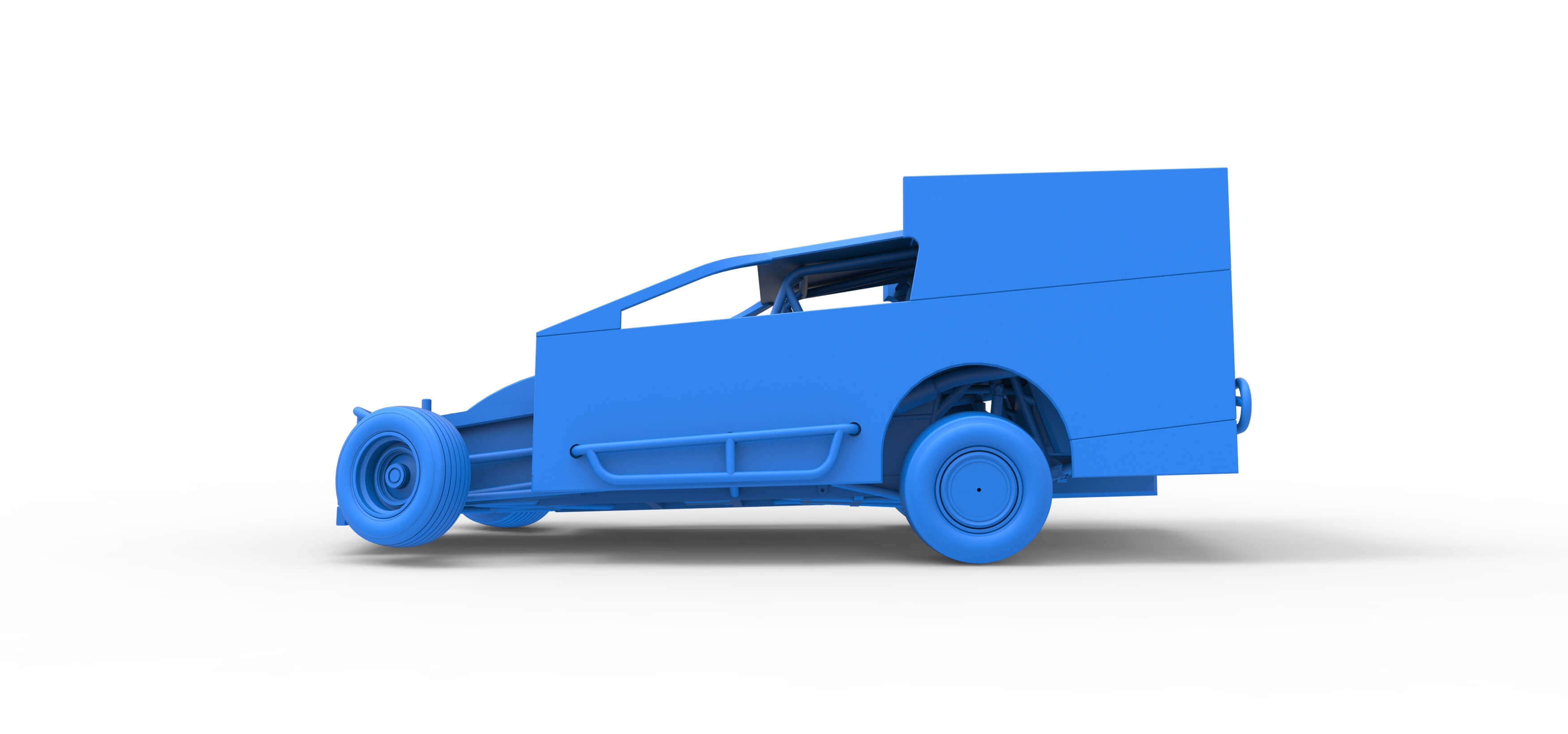 Northeast Outlaw Dirt Modified Stock Car While Turning 1:25 - 3D Model ...