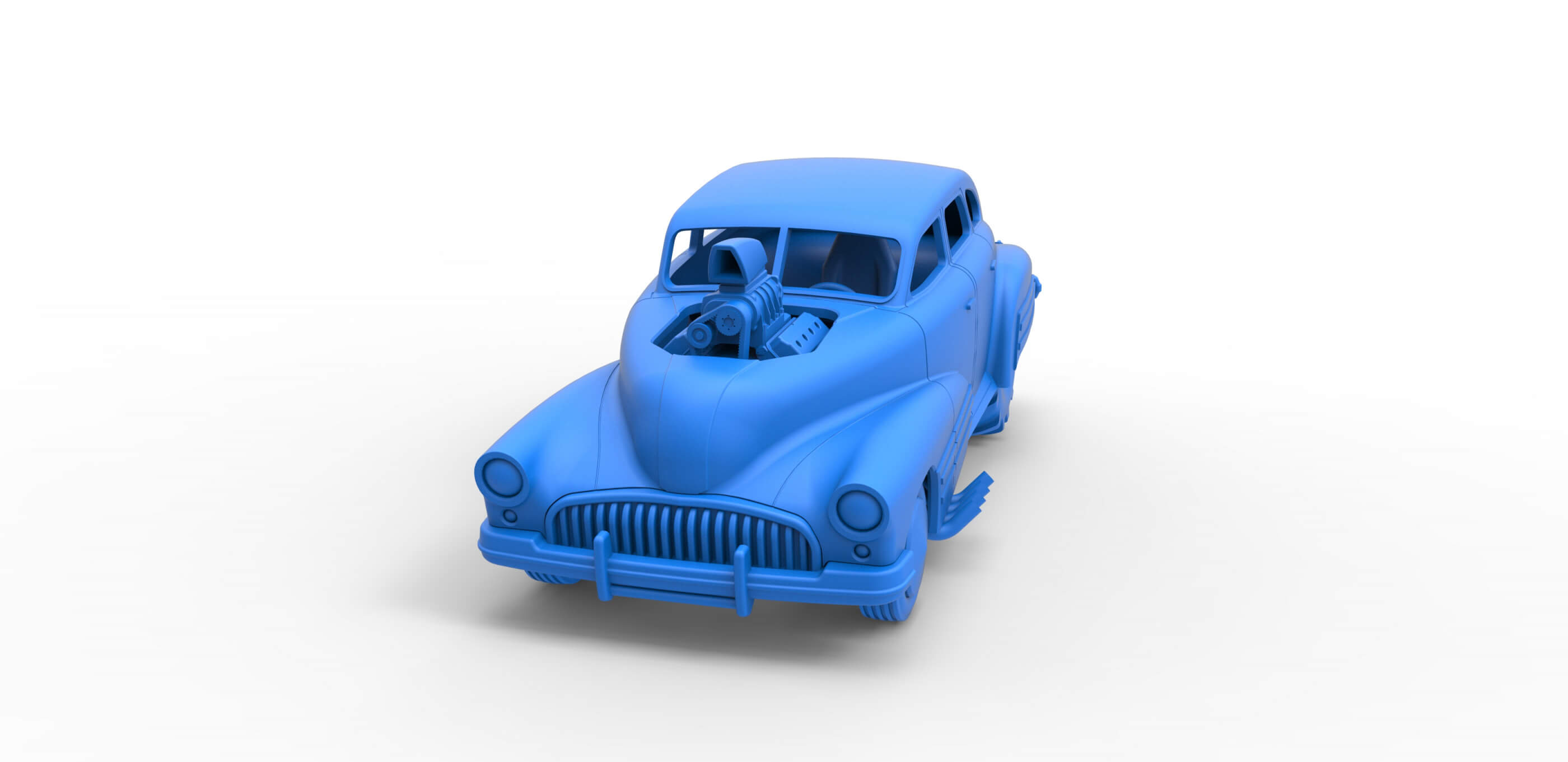 Old School Pulling Truck 2WD With Car Shell 1:25 - 3D Model by ...