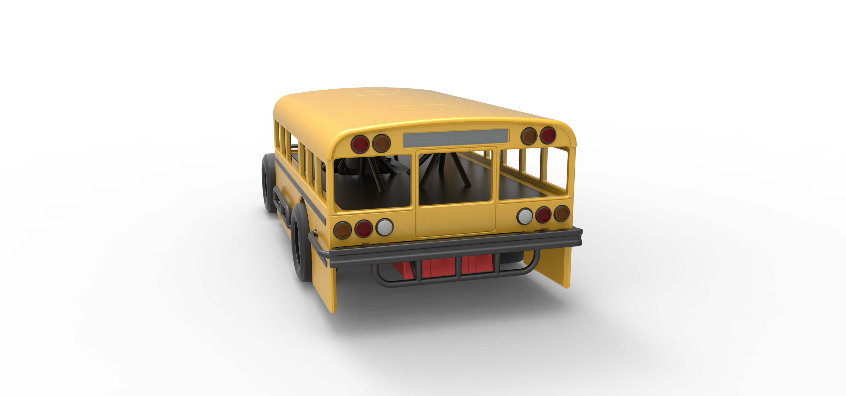Outlaw Figure 8 Modified Stock Car as School Bus 1:25 - 3D Model by ...